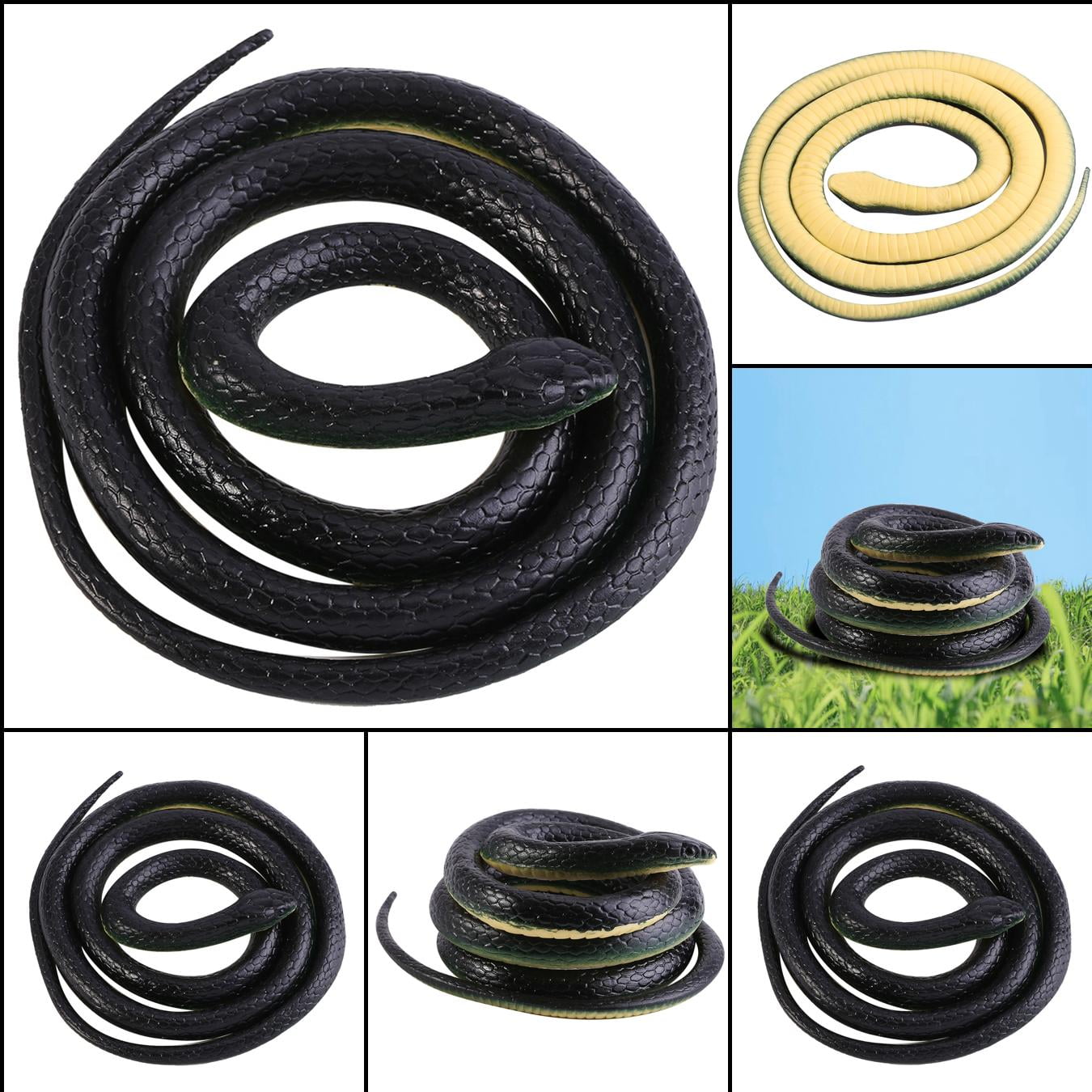 Rubber Snake, Strong And Sturdy Rubber Snake Toy Easy To Carry ...