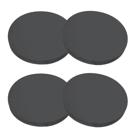 Rubber Solid Discs Washers, 4 Pcs Anti-Vibration Spacer 90mm OD x 8mm ...
