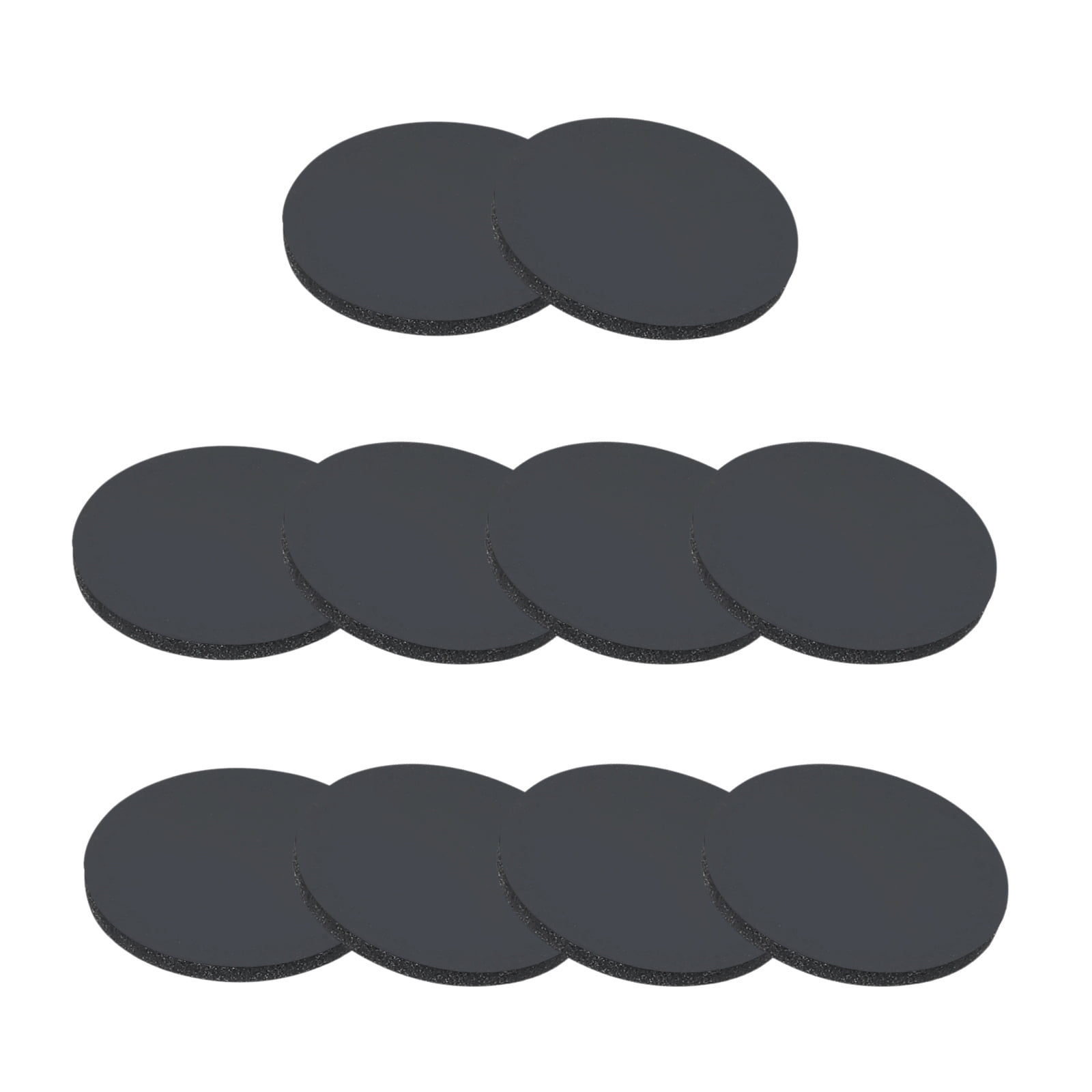 Rubber Solid Discs Washers 5mm OD x 1mm Thick Rubber Round Gasket Pad ...