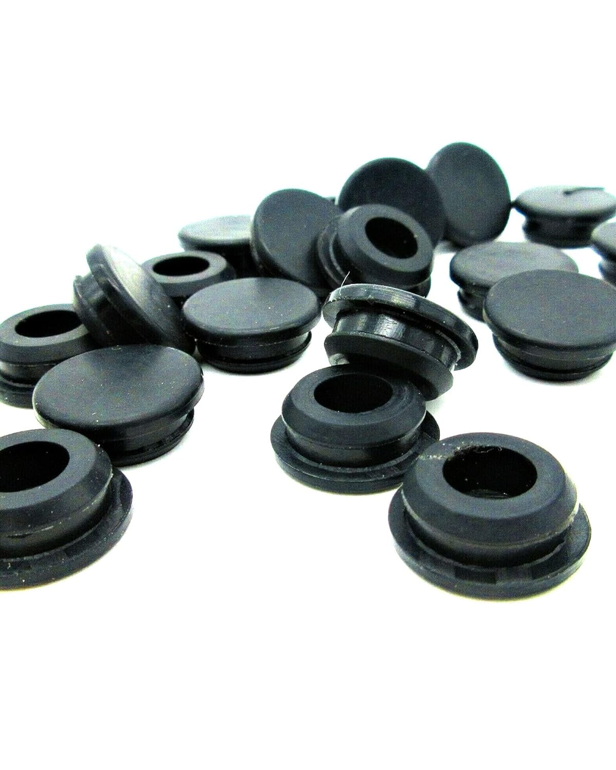 Rubber - Solid Rubber Grommet - 11/16" OD Rubber Hole Plug Fits 1/8 ...