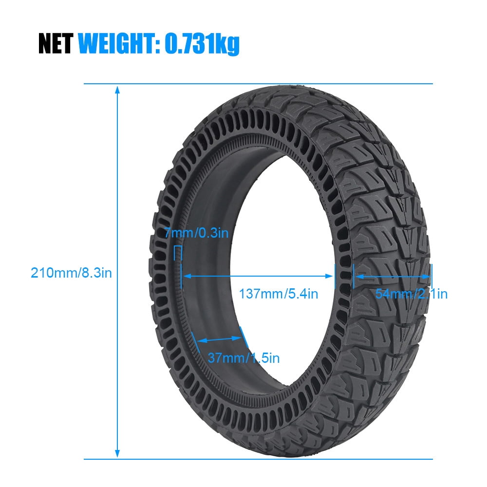 Rubber Solid Tire Replacement 8.5x2.125 Tyre Compatible For M365/Pro ...