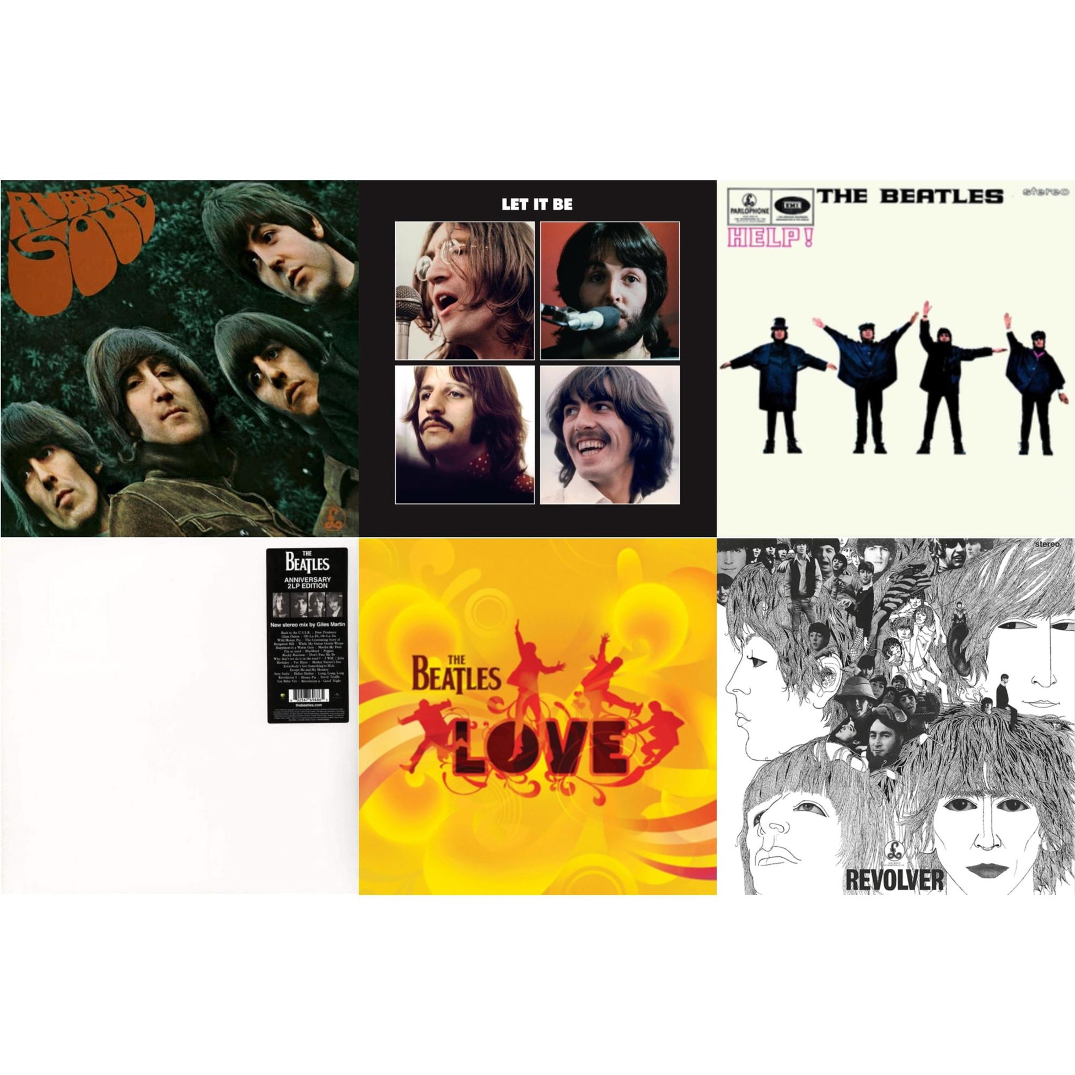 Rubber Soul & Let It Be Special Edition & Help & Beatles (The White ...