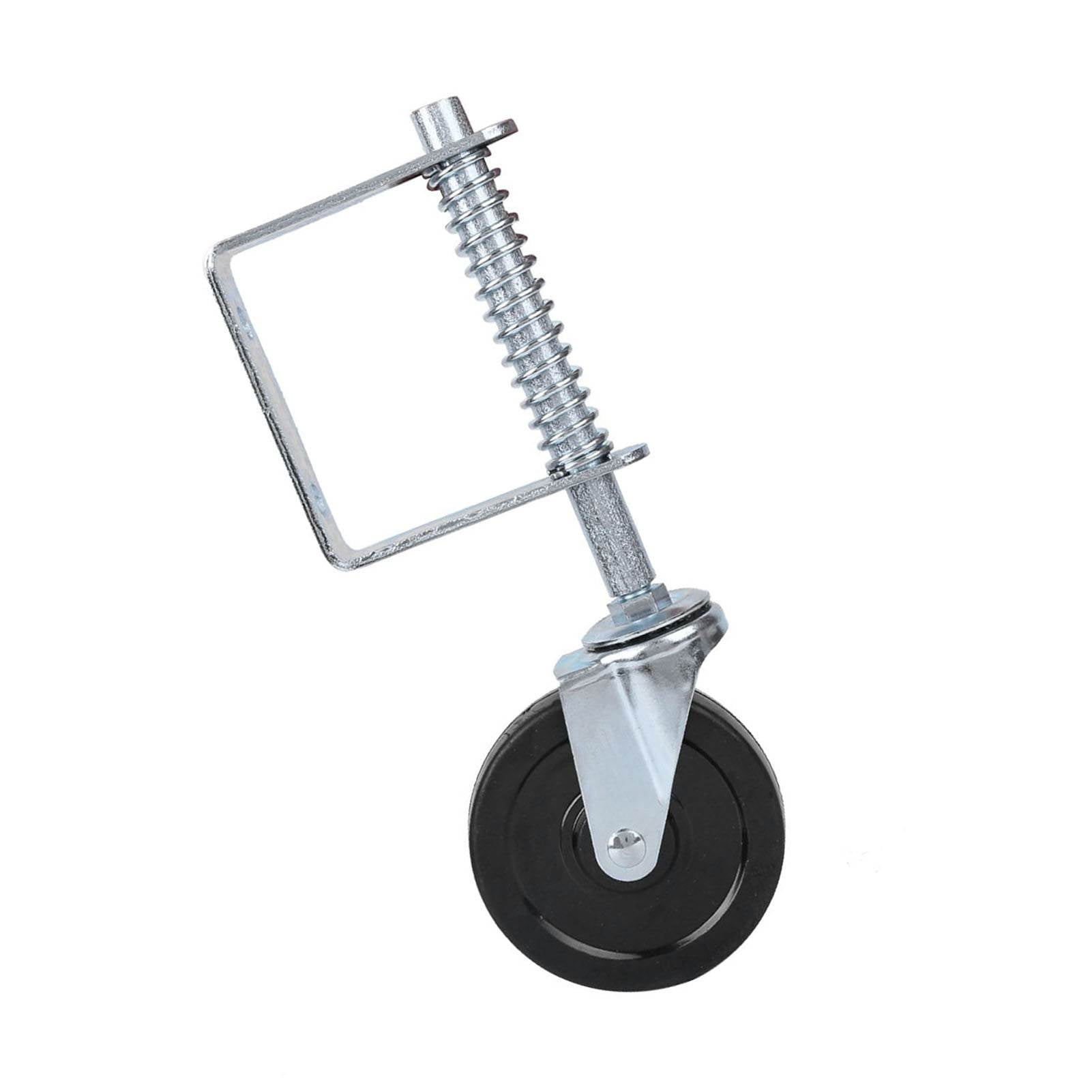 Rubber Spring Loaded Swivel Caster Gate Wheel Heavy Duty 110lbs Load ...