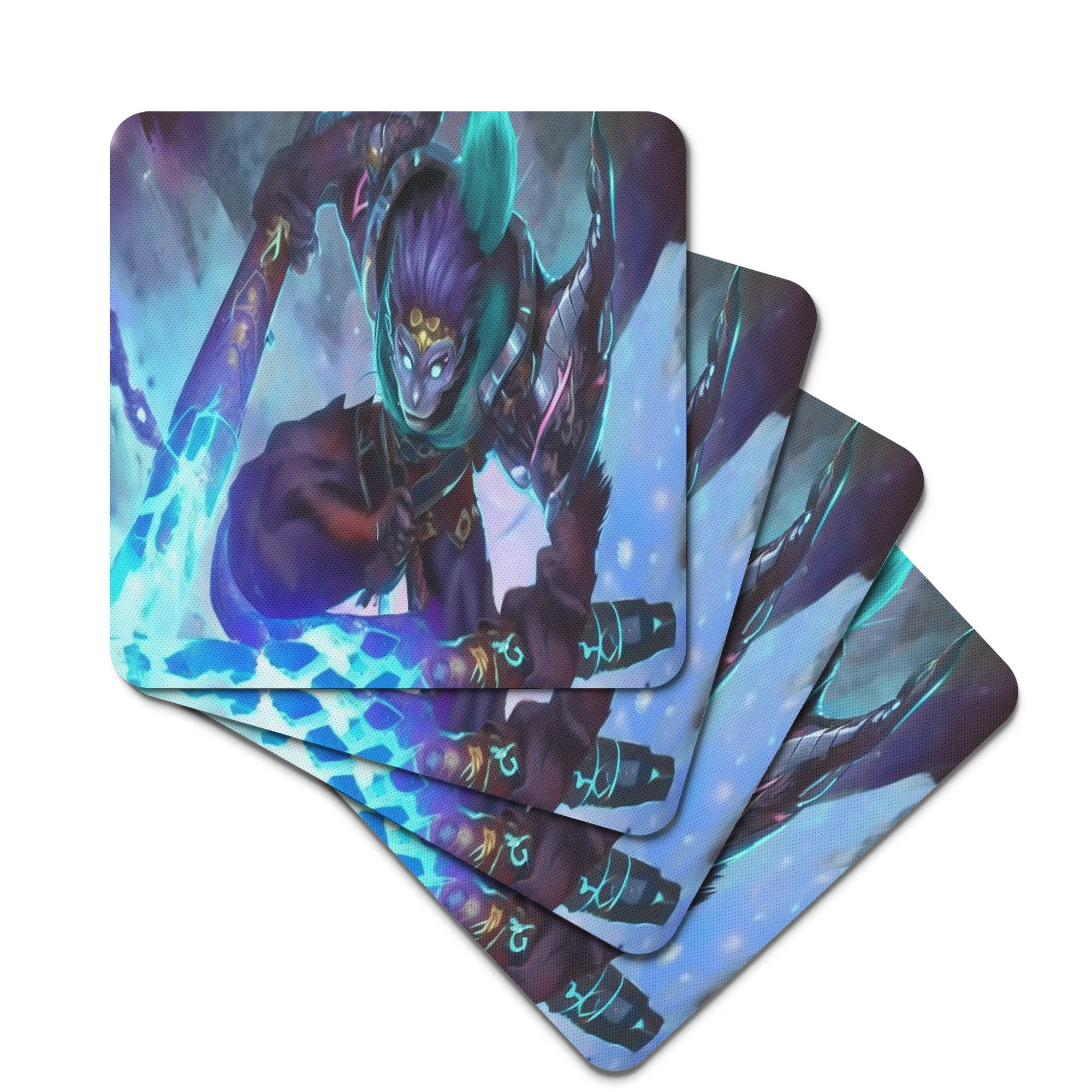 Rubber Square Coasters Not Easily Deformed Soft and Have Thermal ...