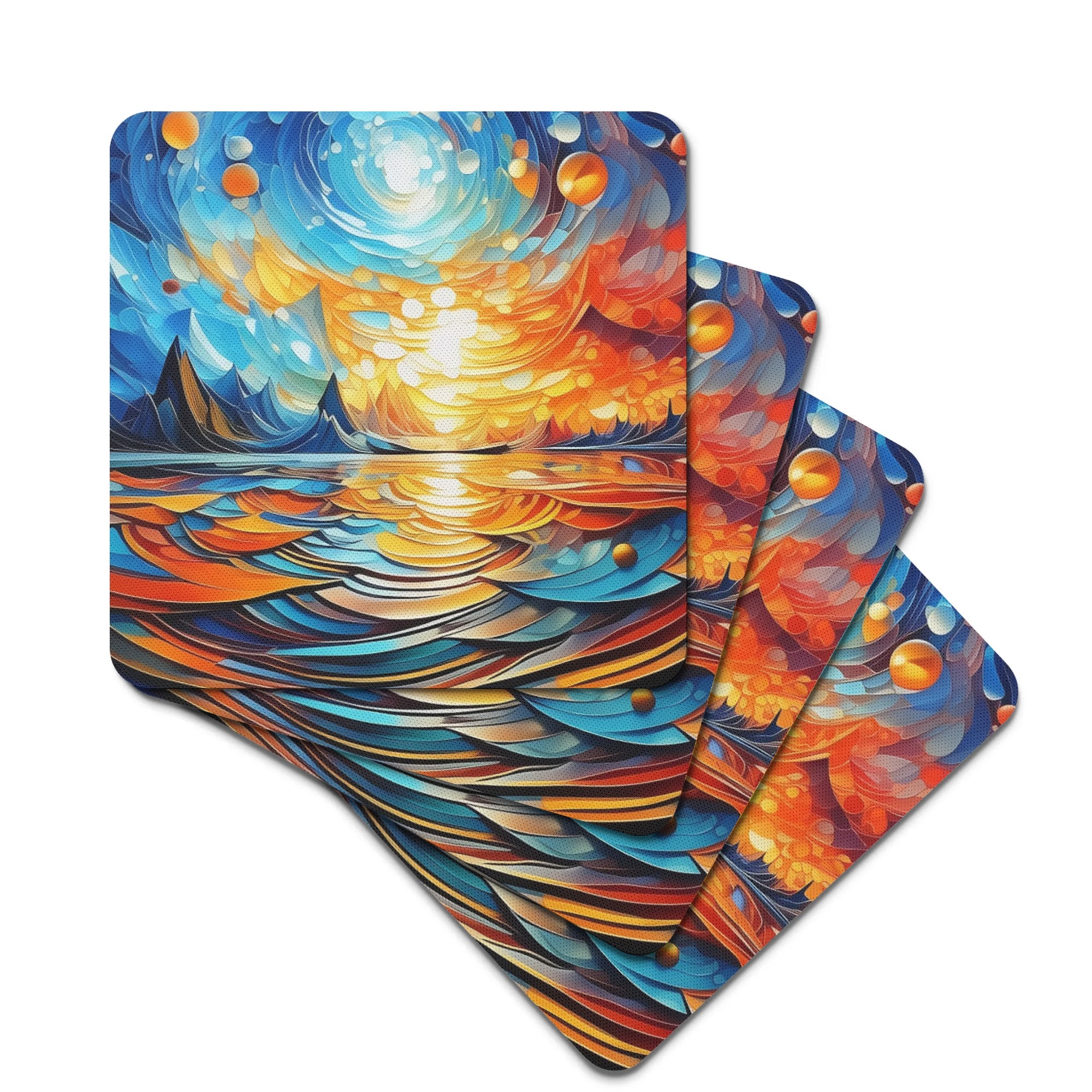 Rubber Square Coasters Not Easily Deformed Soft and Have Thermal ...