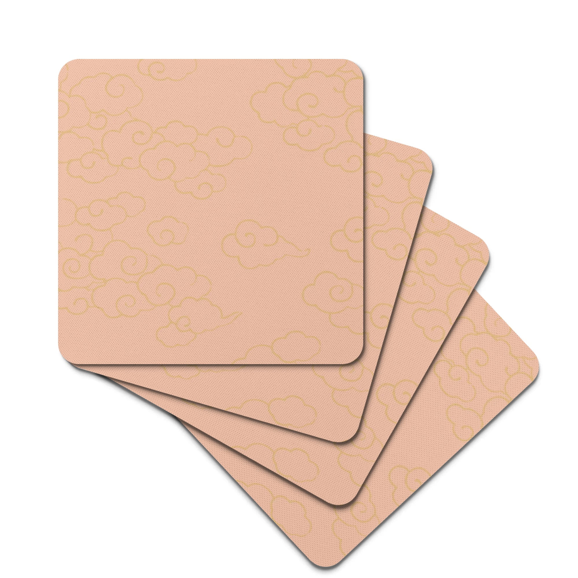 Rubber Square Coasters Not Easily Deformed Soft and Have Thermal ...