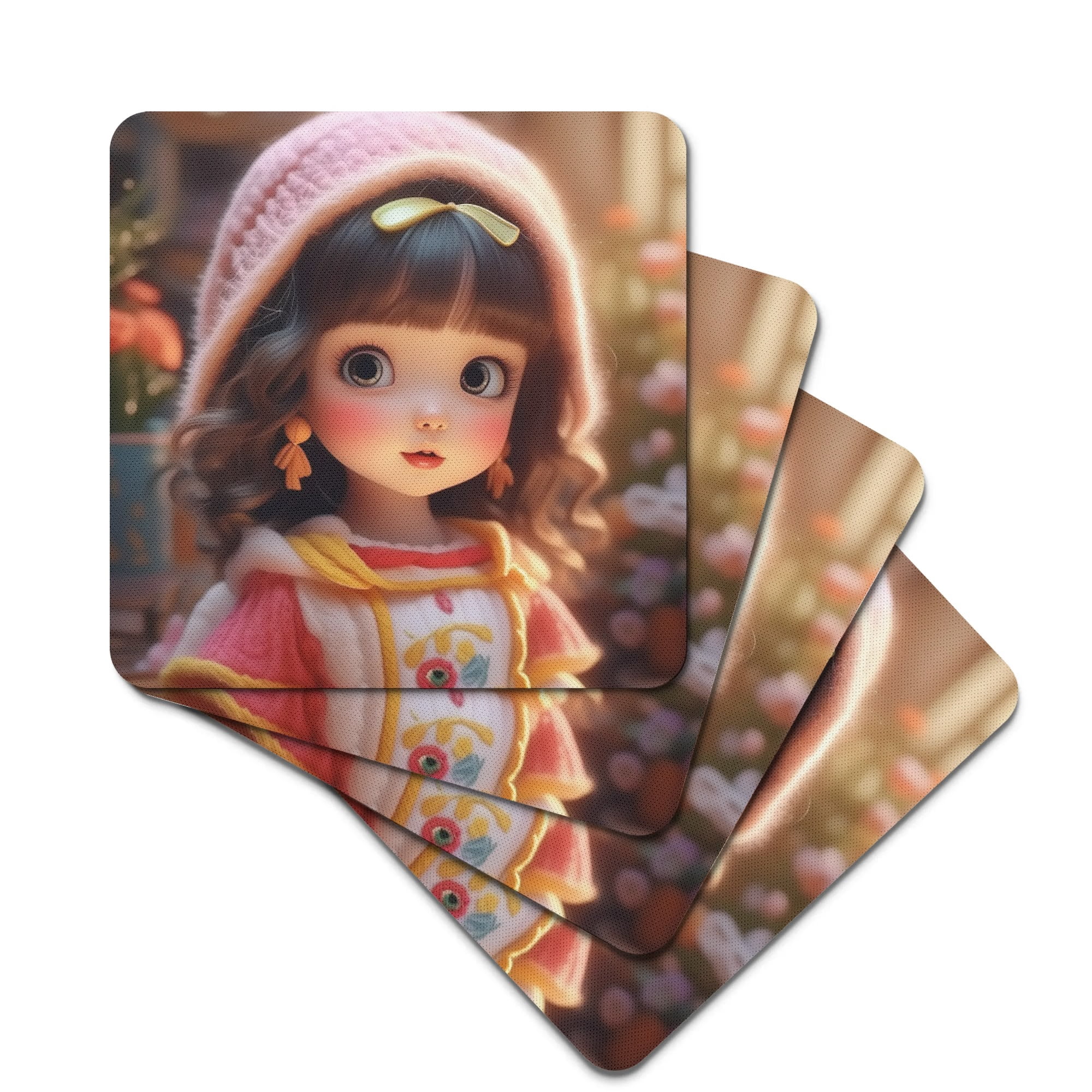 Rubber Square Coasters Not Easily Deformed Soft and Have Thermal ...