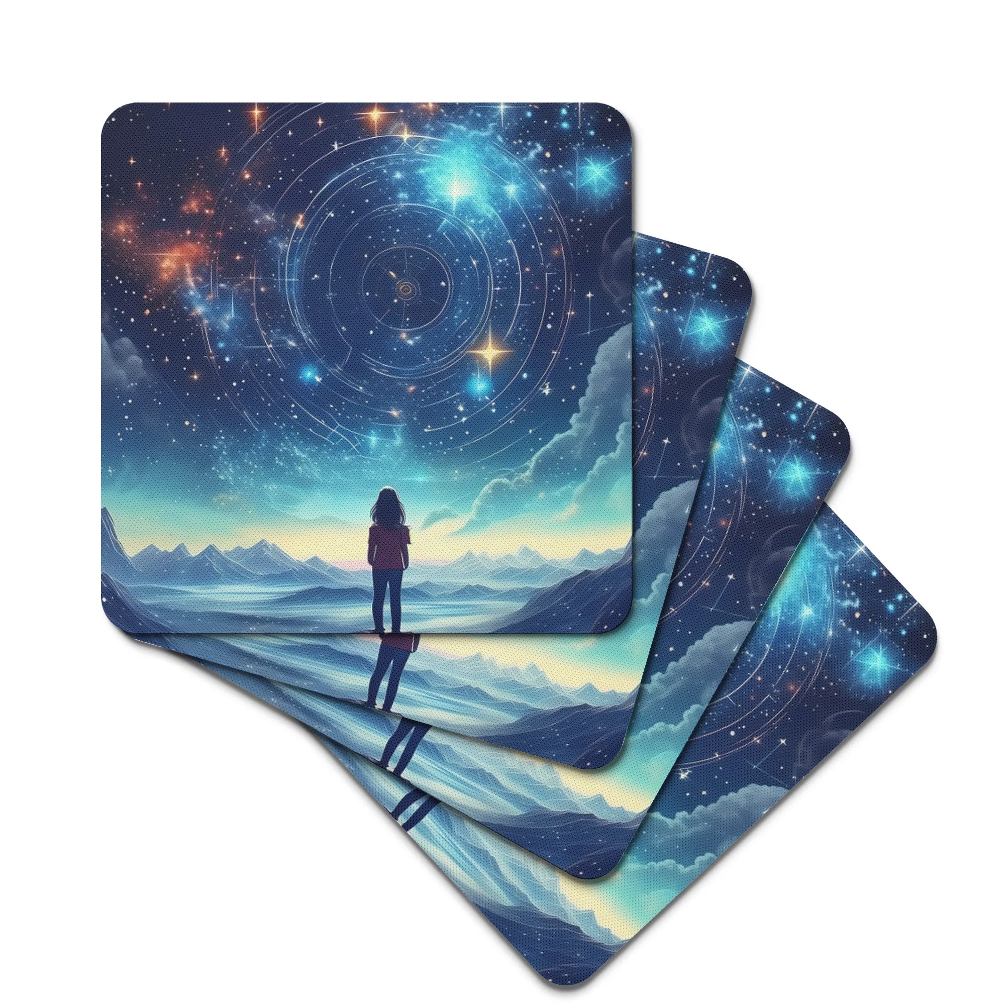 Rubber Square Coasters Not Easily Deformed Soft and Have Thermal ...