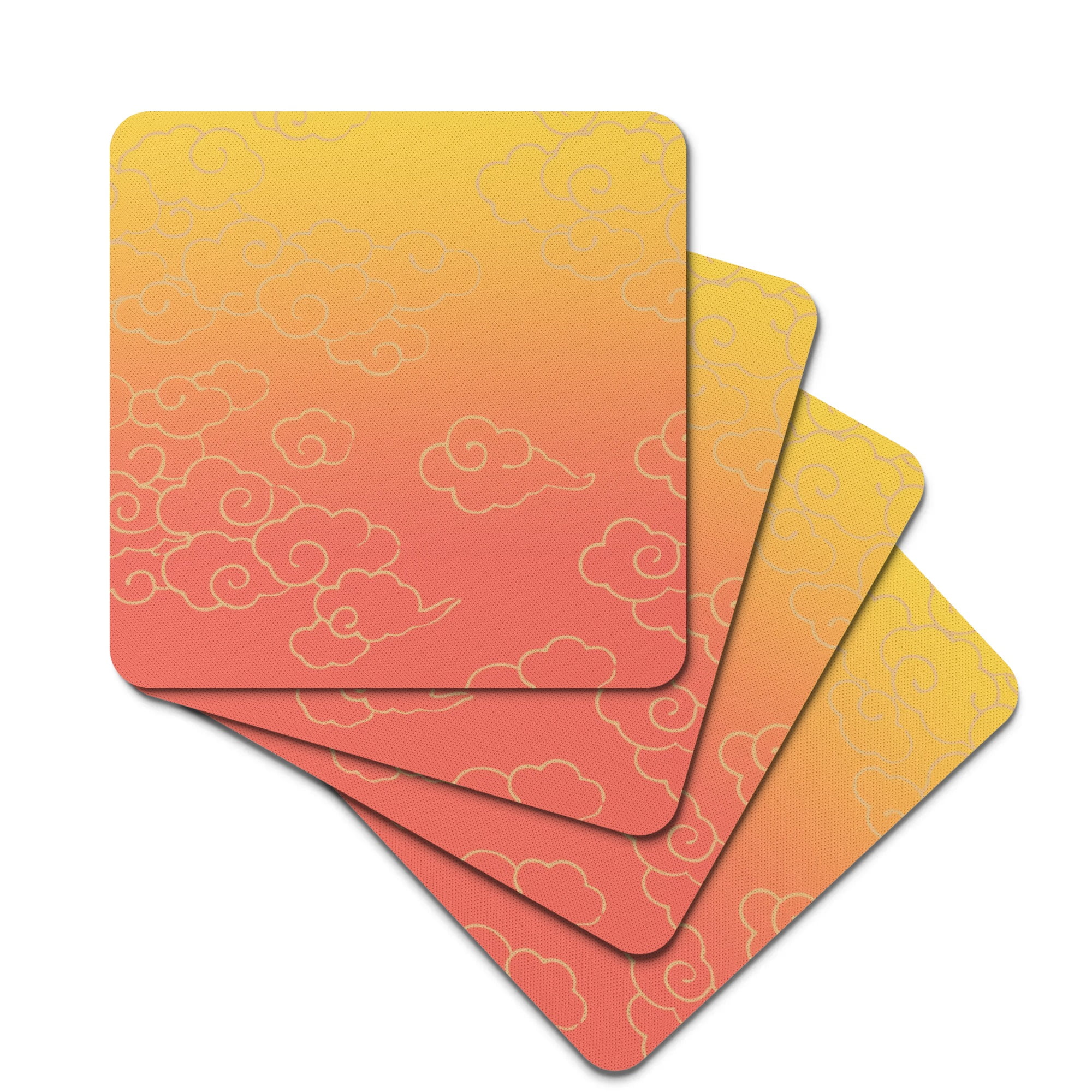 Rubber Square Coasters Not Easily Deformed Soft and Have Thermal ...