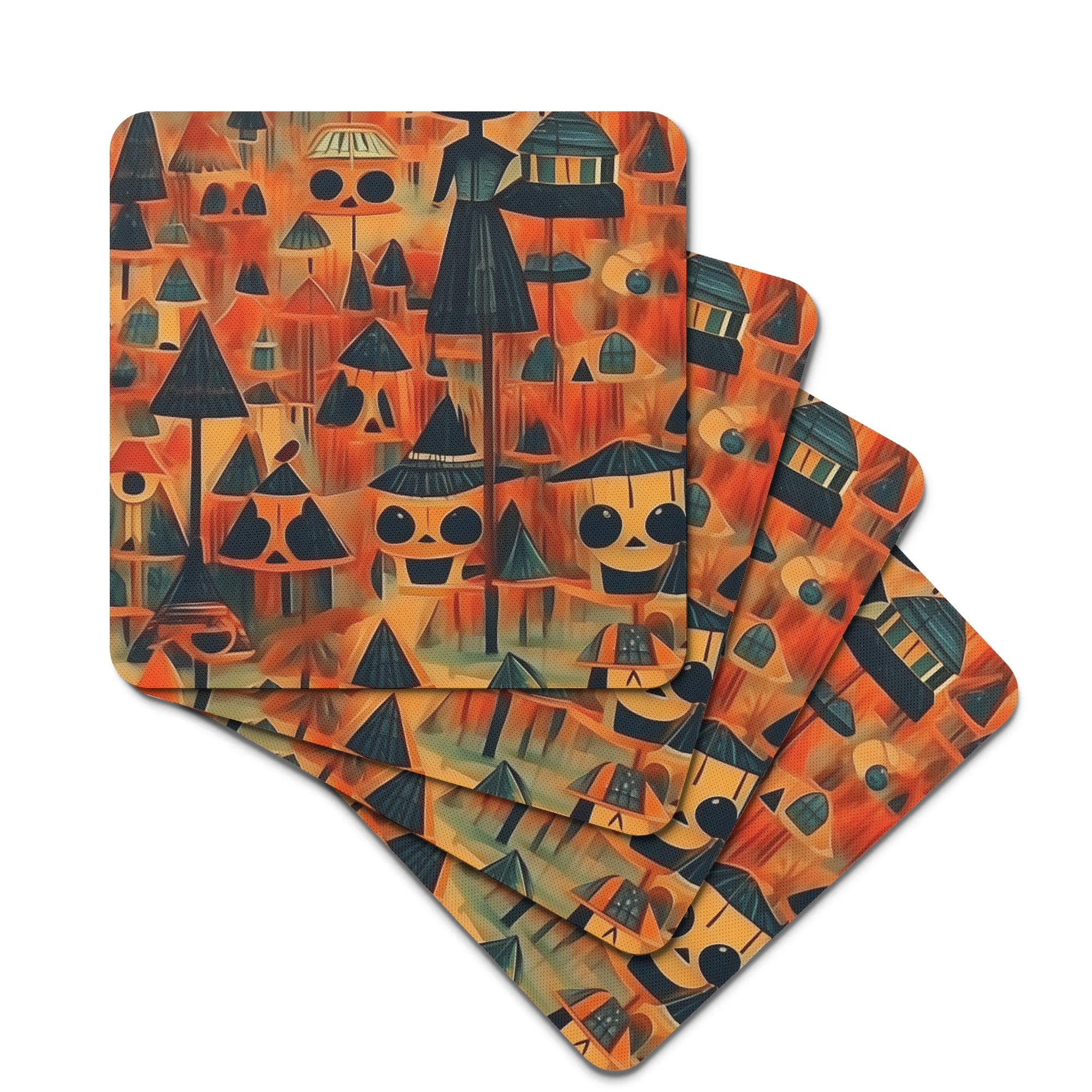 Rubber Square Coasters Not Easily Deformed Soft and Have Thermal ...