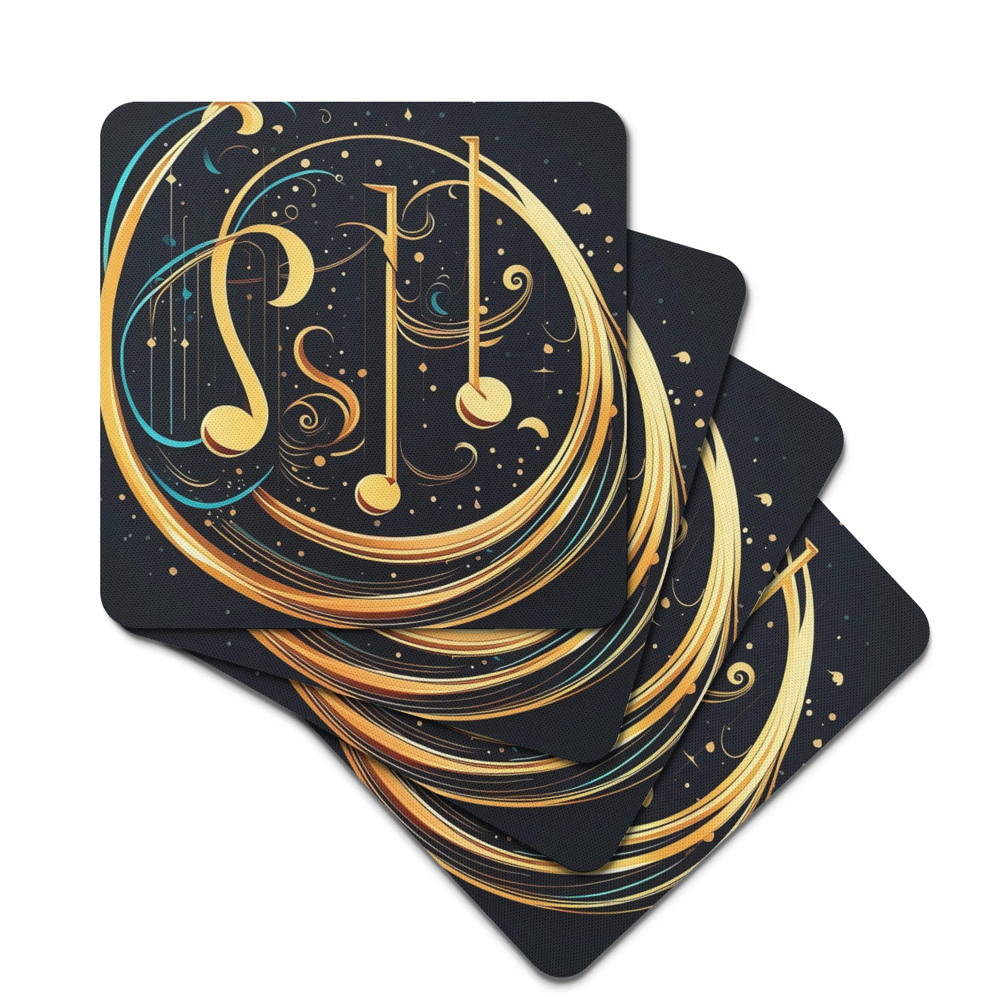 Rubber Square Coasters Not Easily Deformed Soft and Have Thermal ...