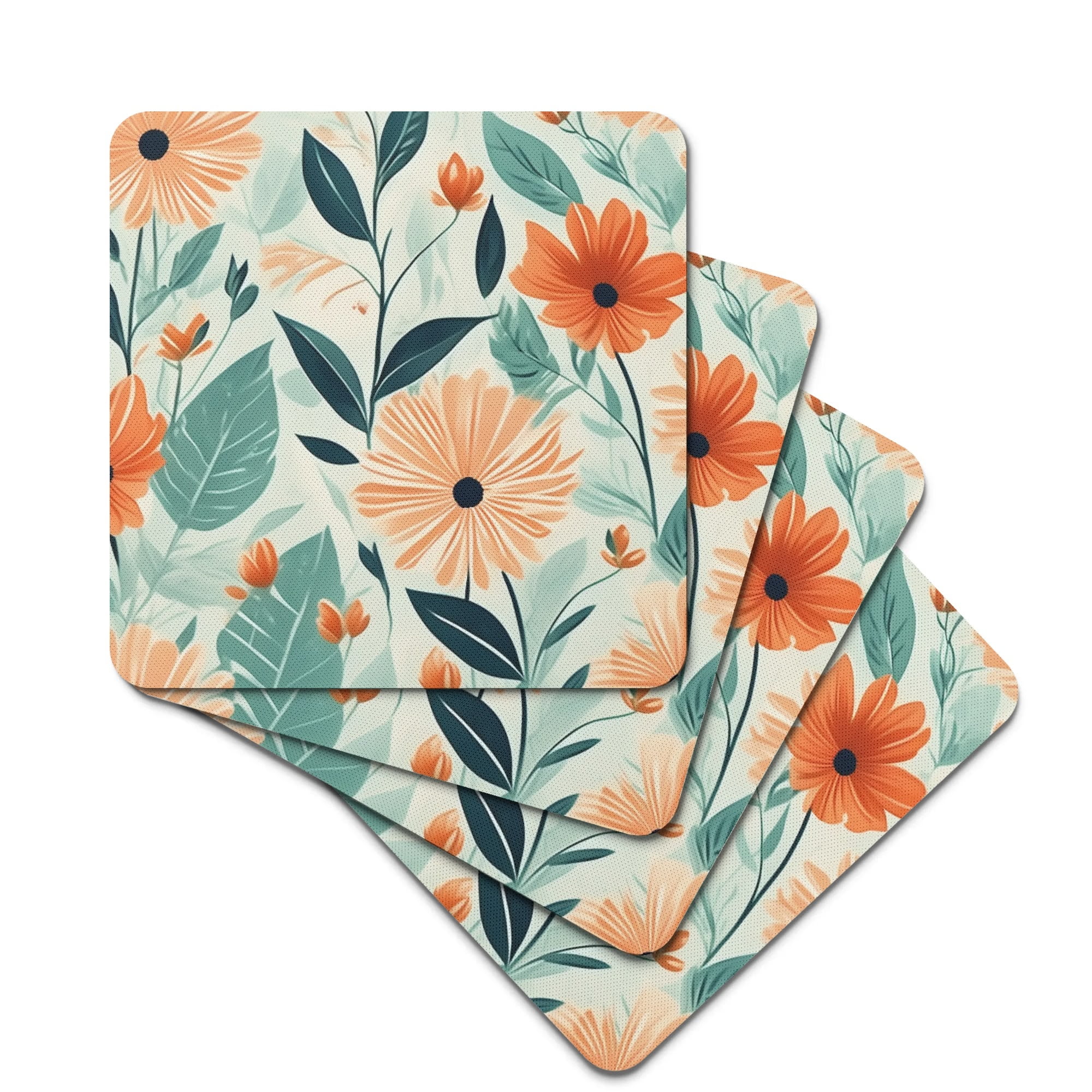 Rubber Square Coasters Not Easily Deformed Soft and Have Thermal ...