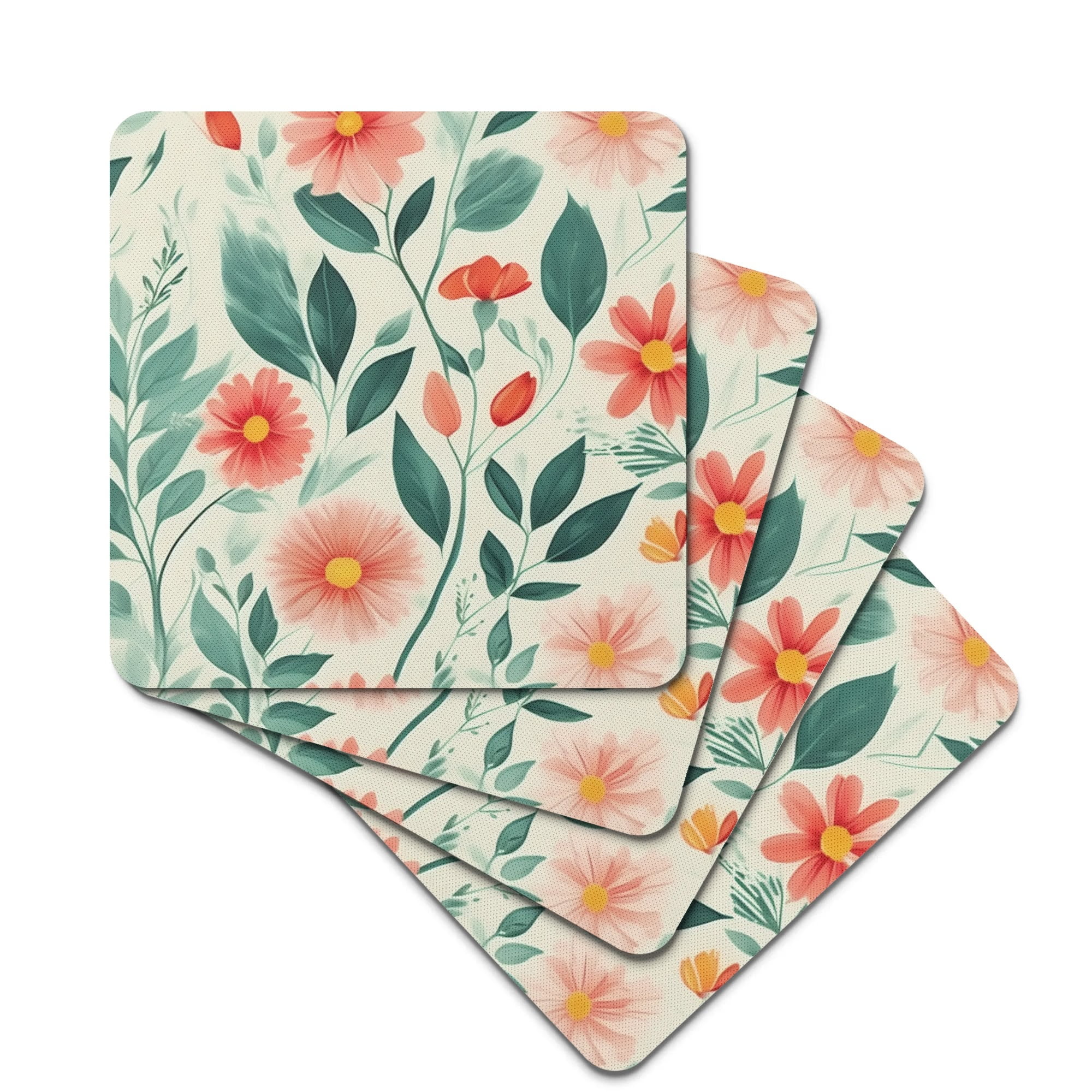 Rubber Square Coasters Not Easily Deformed Soft and Have Thermal ...