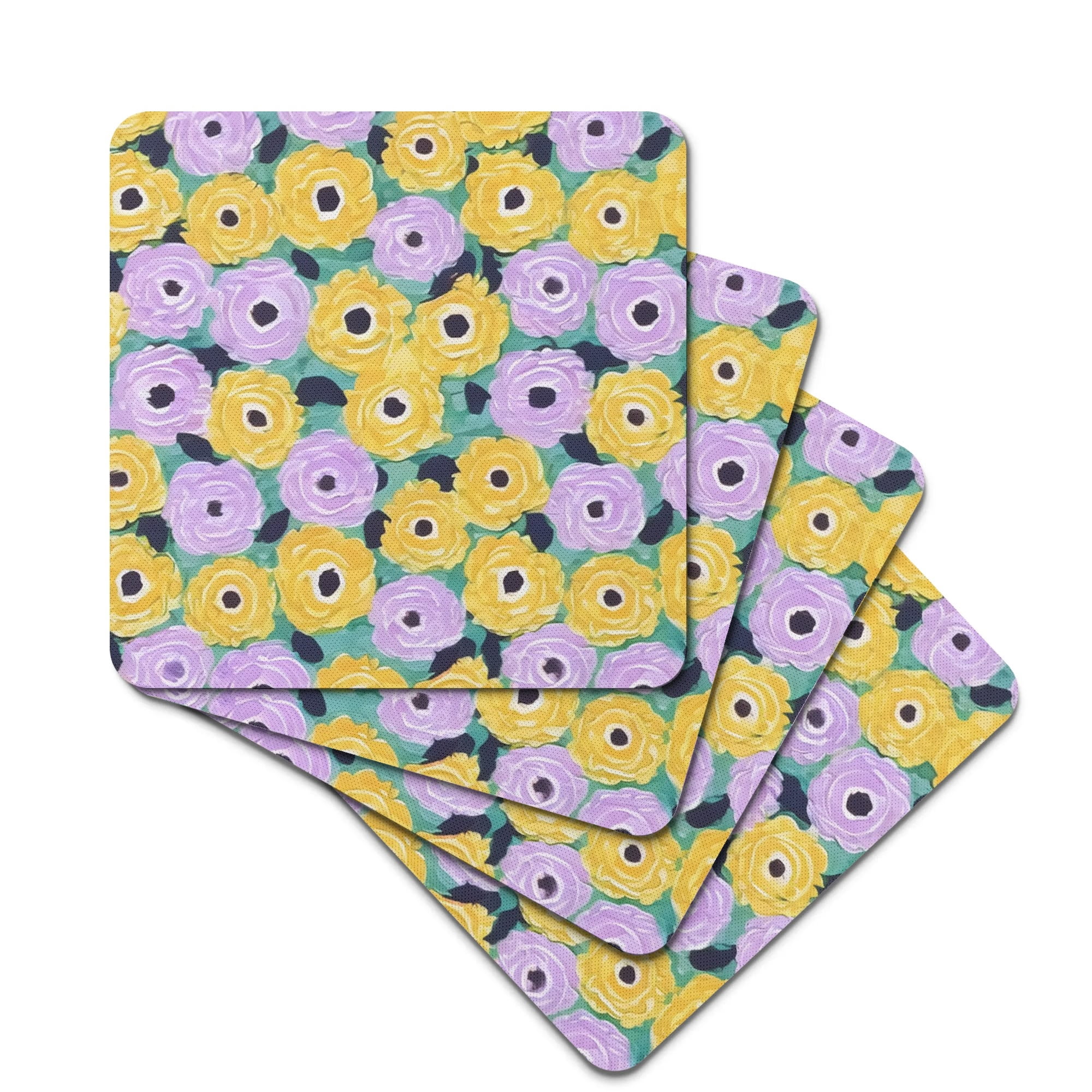 Rubber Square Coasters Not Easily Deformed Soft and Have Thermal ...