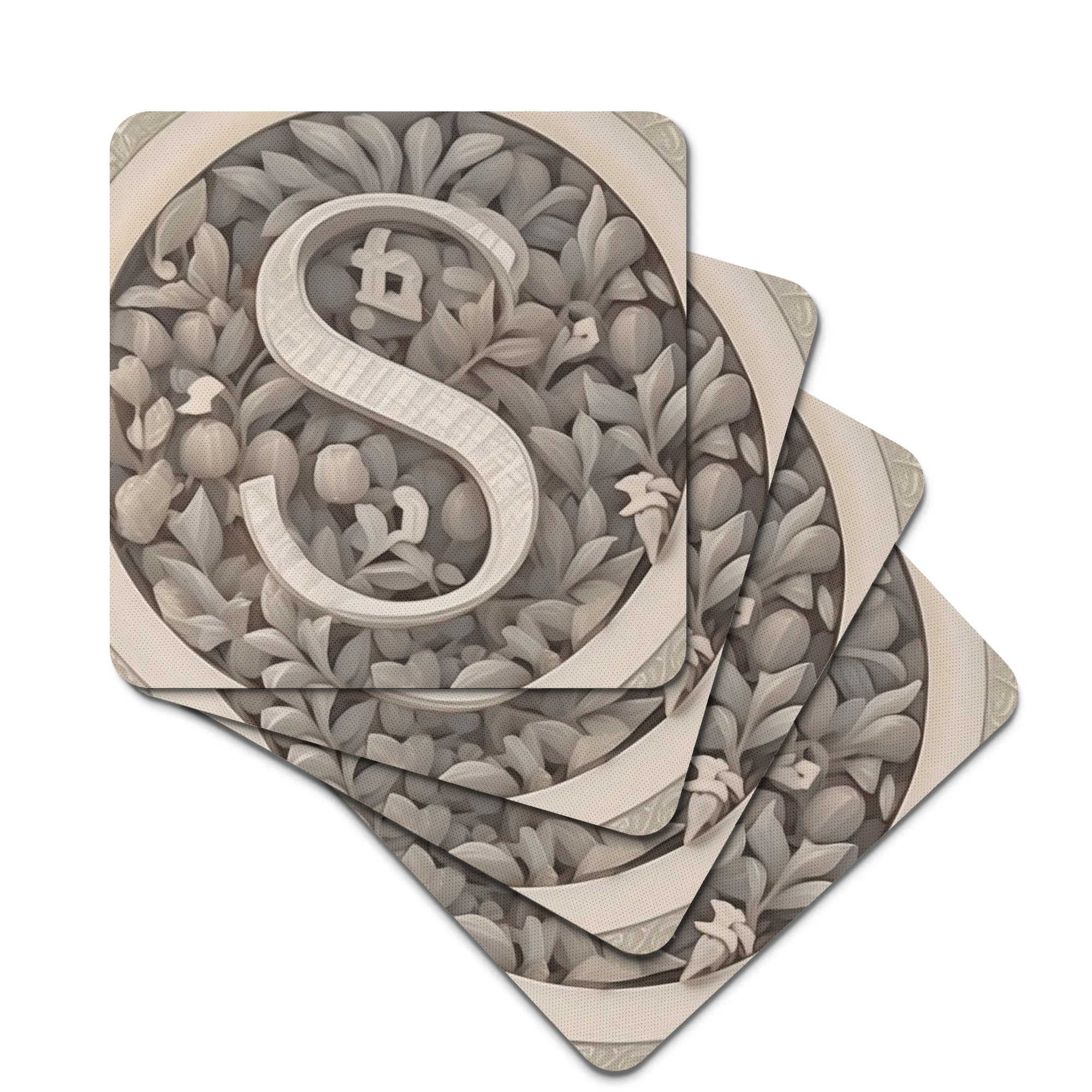 Rubber Square Coasters Not Easily Deformed Soft and Have Thermal ...