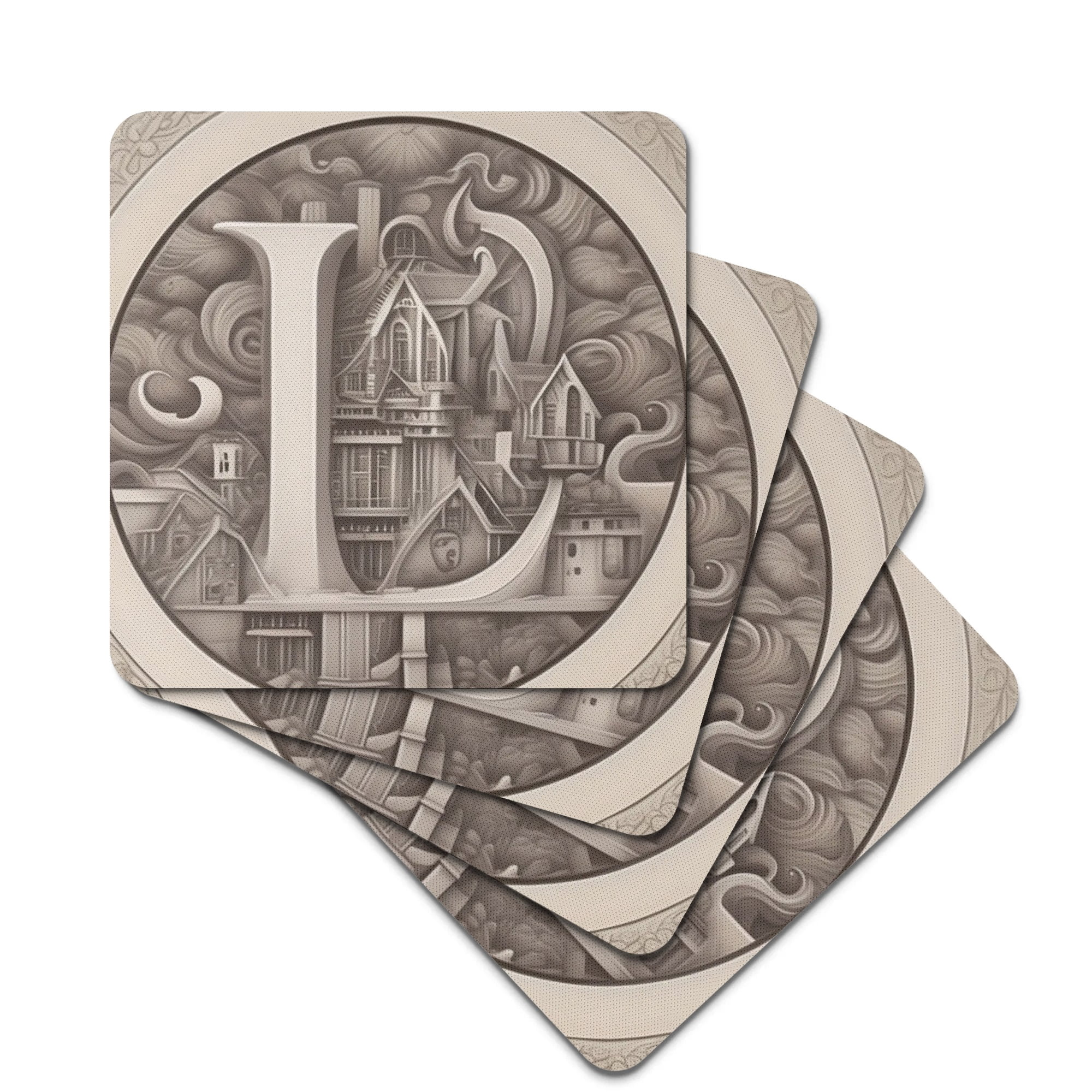 Rubber Square Coasters Not Easily Deformed Soft and Have Thermal ...
