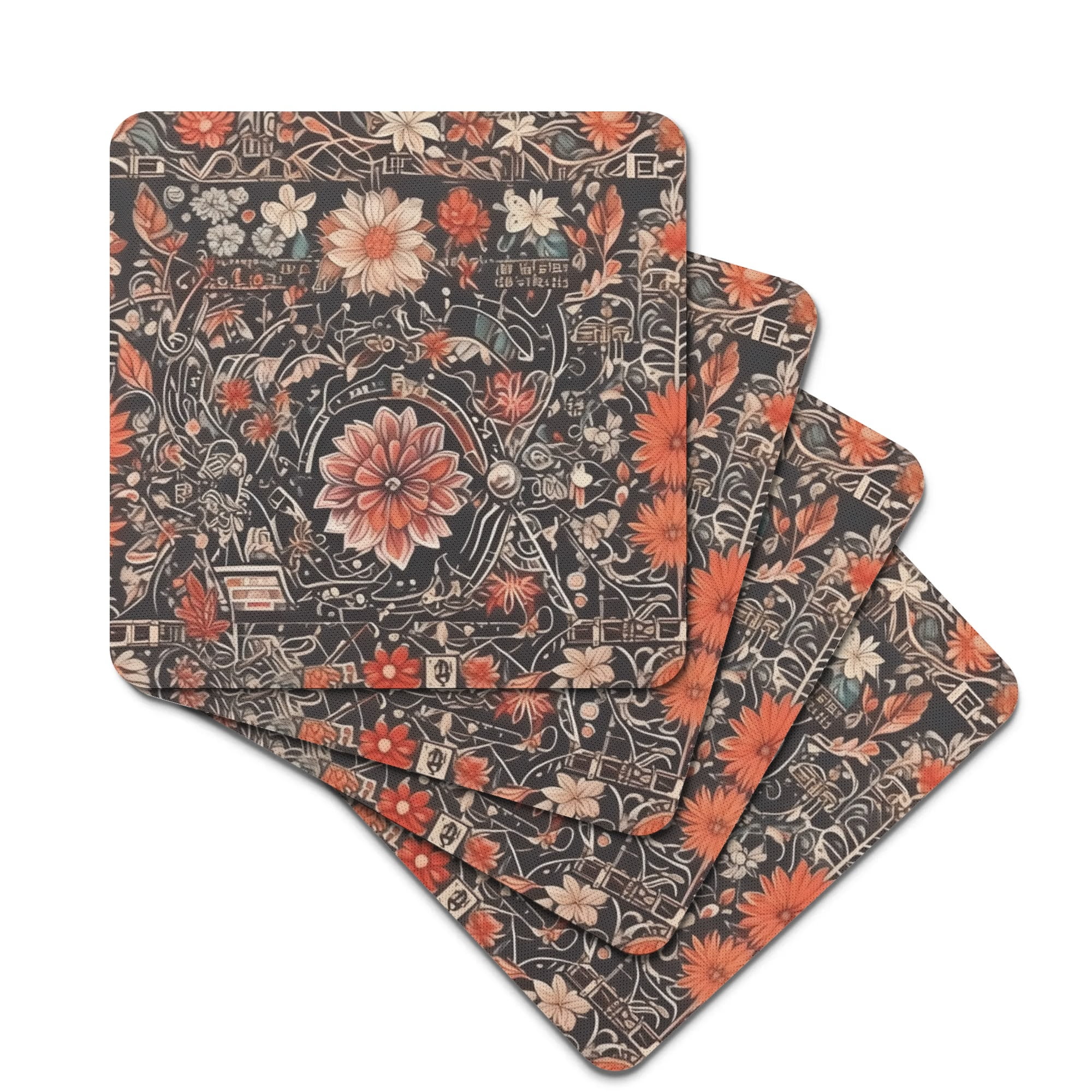 Rubber Square Coasters Not Easily Minimalist Deformed Soft and Have ...