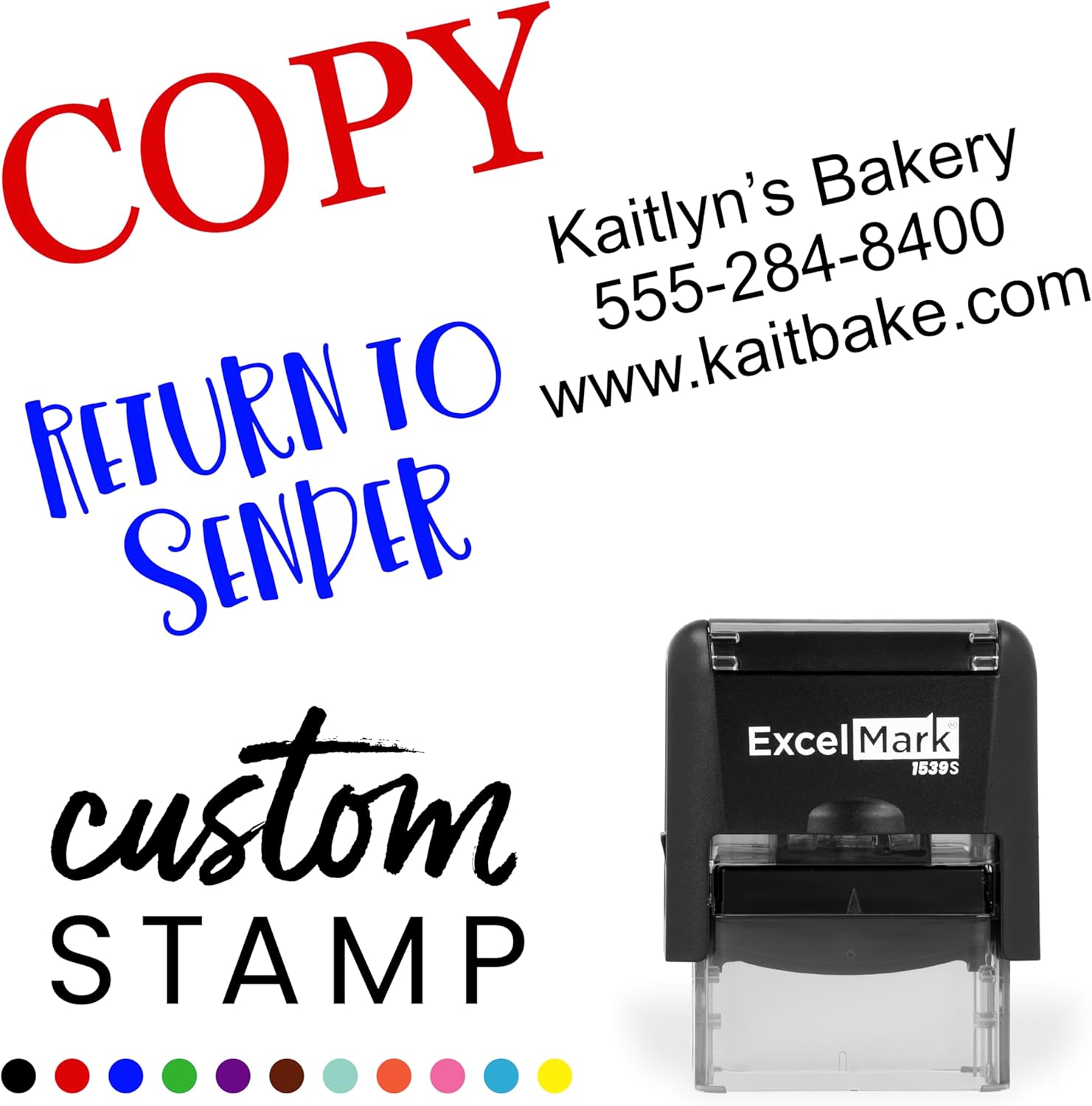 Rubber Stamp – Clean & Easy Stamping – Self-Inking Stamp (Small ...