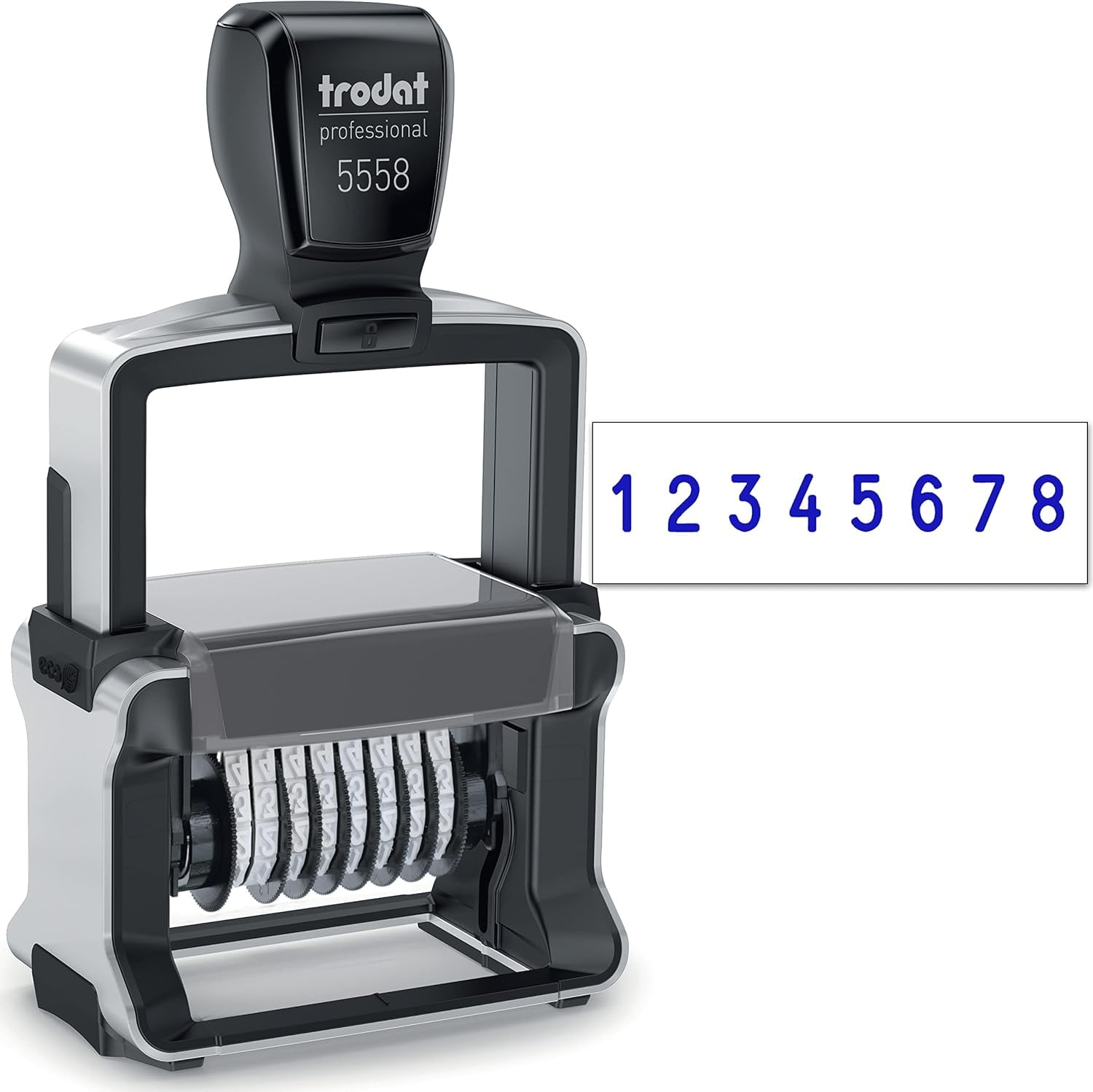 Rubber Stamp Creation Heavy Duty Numberer, 8 Digit Self-Inking ...
