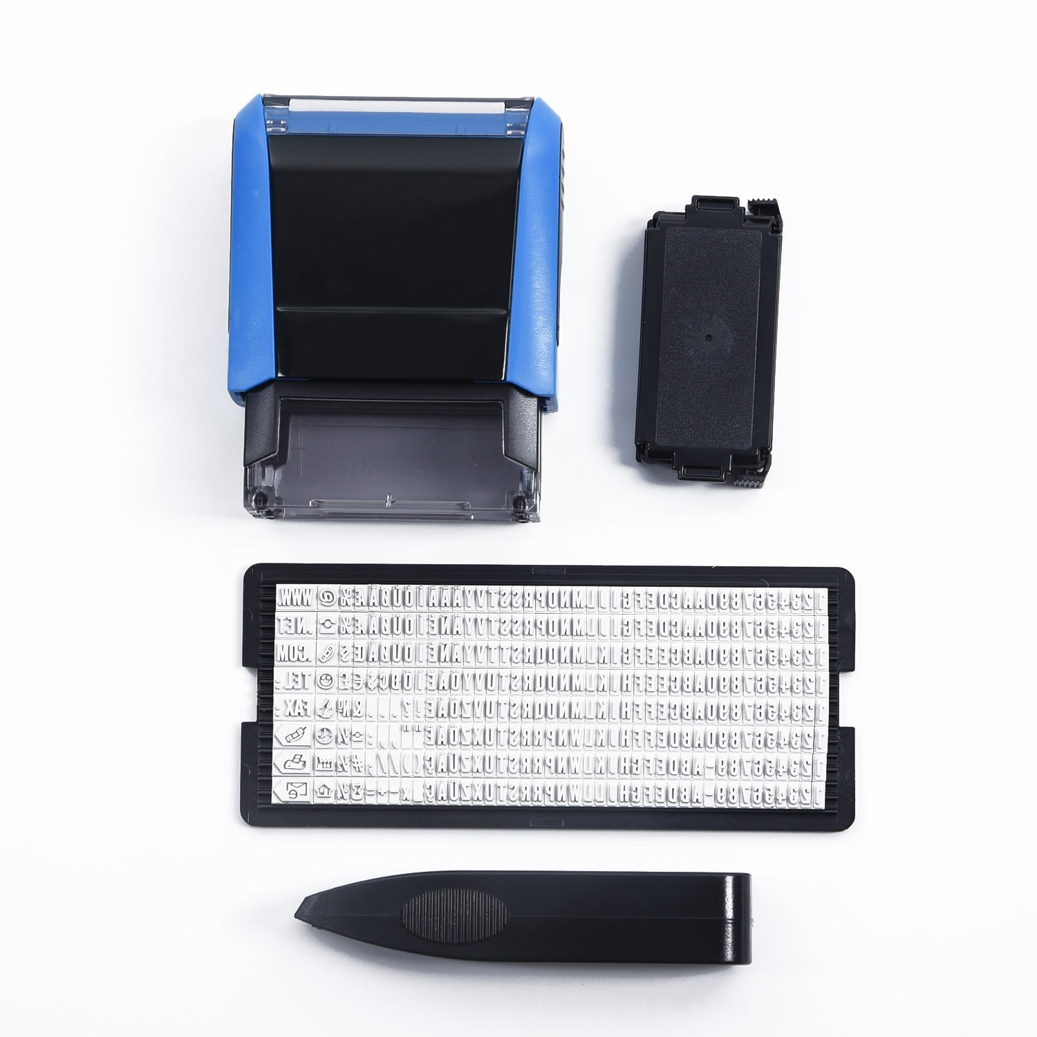 Rubber Stamp Kit Diy Personalized Customized Self-Inking Business ...