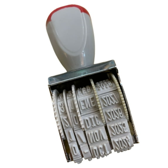 Rubber Stamp Line Dater Spanish Date Stamp French Date Stamp Office ...