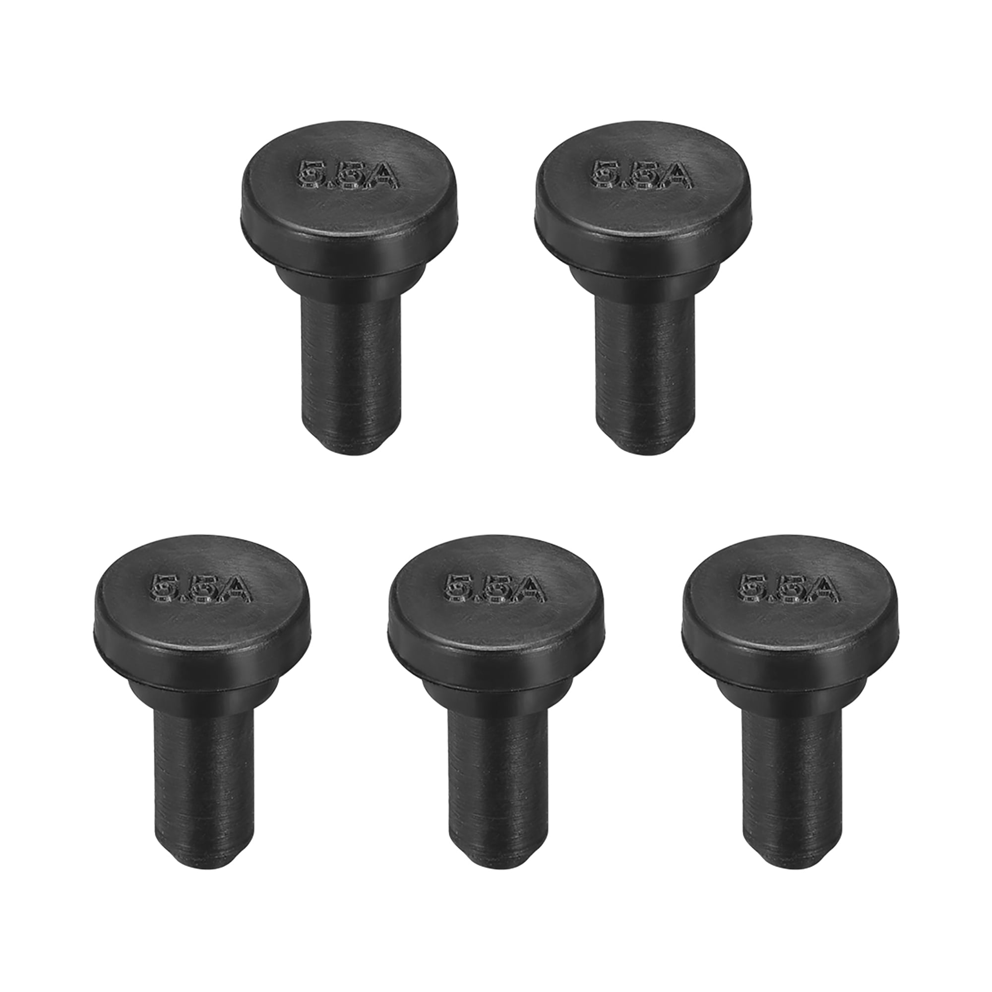 Rubber Stopper SPR-055A EPDM 5.5mm Dia Seal Hole Insert Stopper Black ...