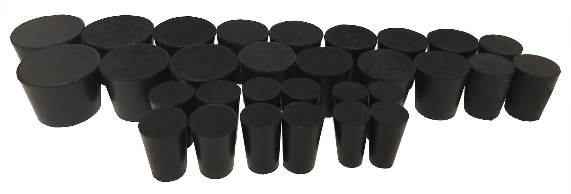 Rubber Stopper Set. Solid Stoppers of Various Sizes. - Walmart.com