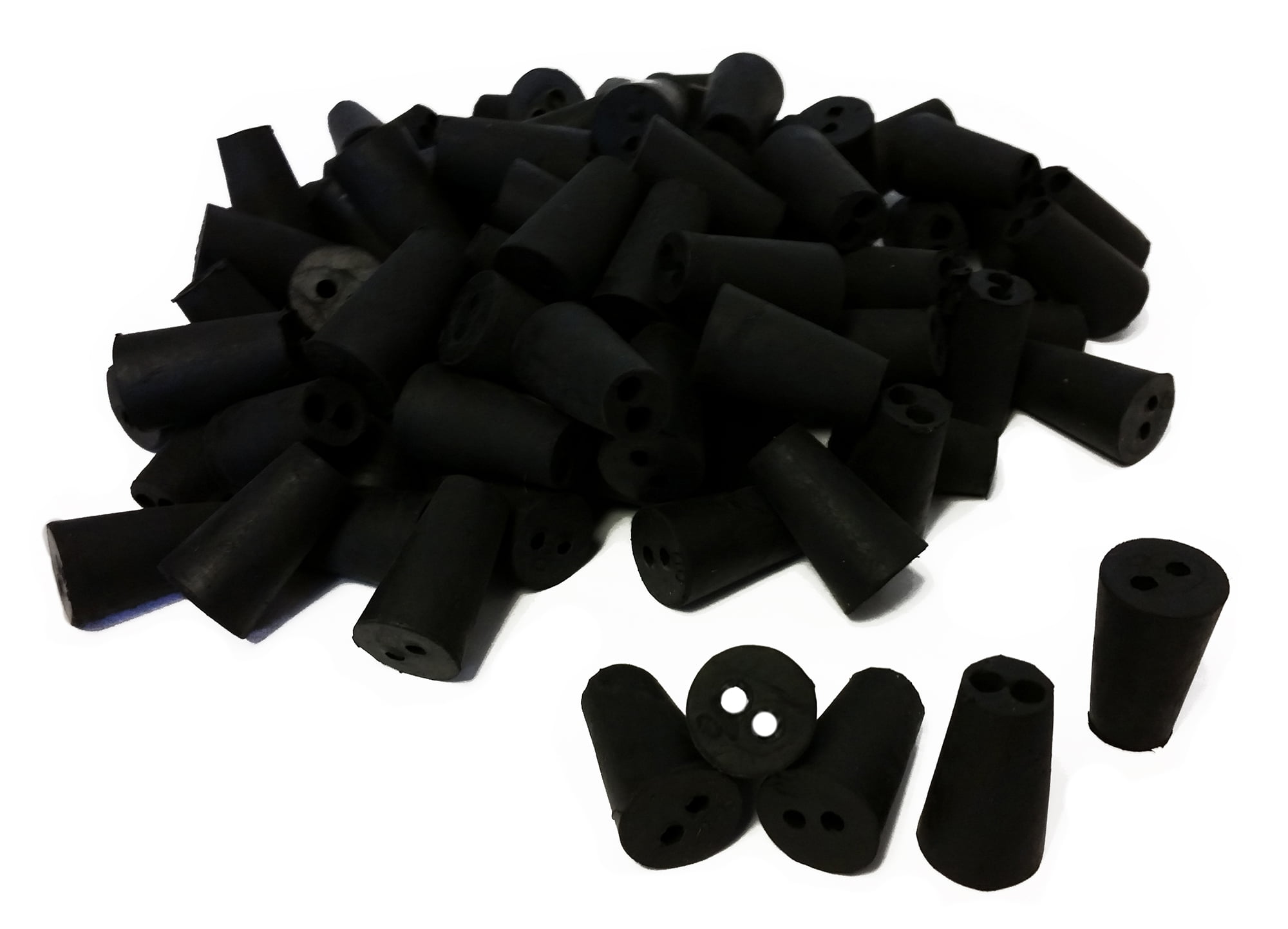 Rubber Stoppers, Size 00, 2-Hole. Pack 1-Pound. - Walmart.com