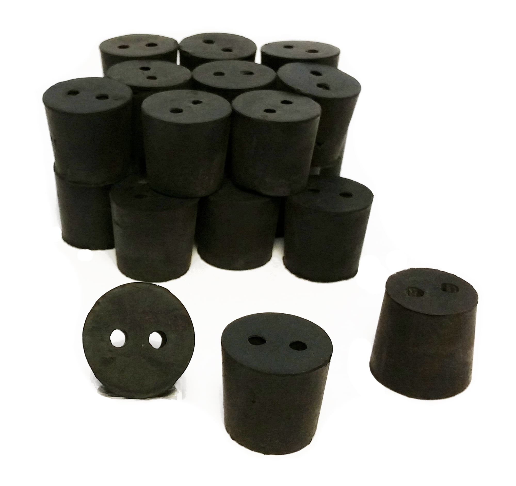Rubber Stoppers, Size 5, 2-Hole. Pack of 1-Pound. - Walmart.com