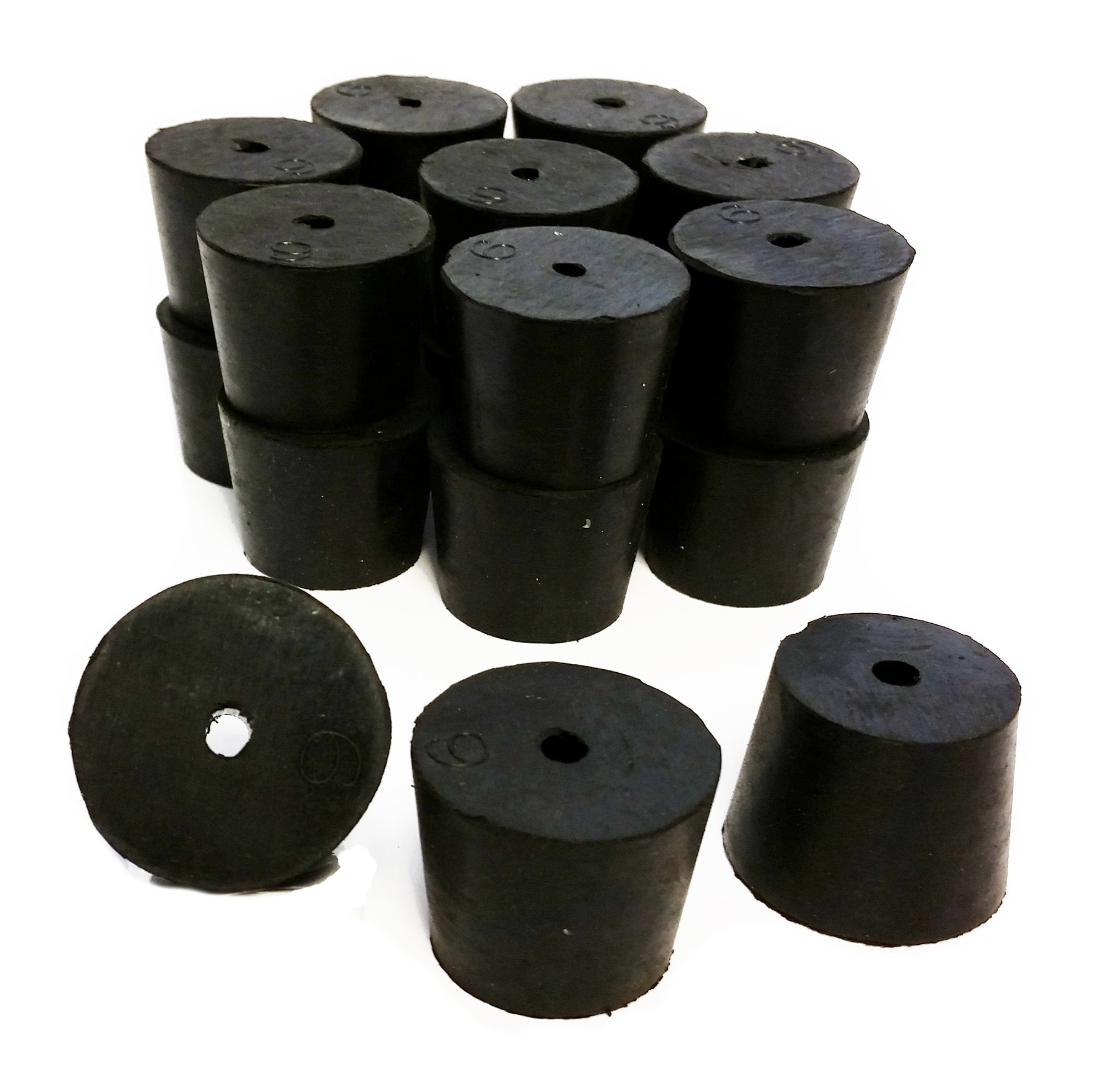 Rubber Stoppers, Size 6, 1-Hole. Pack of 1-Pound. - Walmart.com