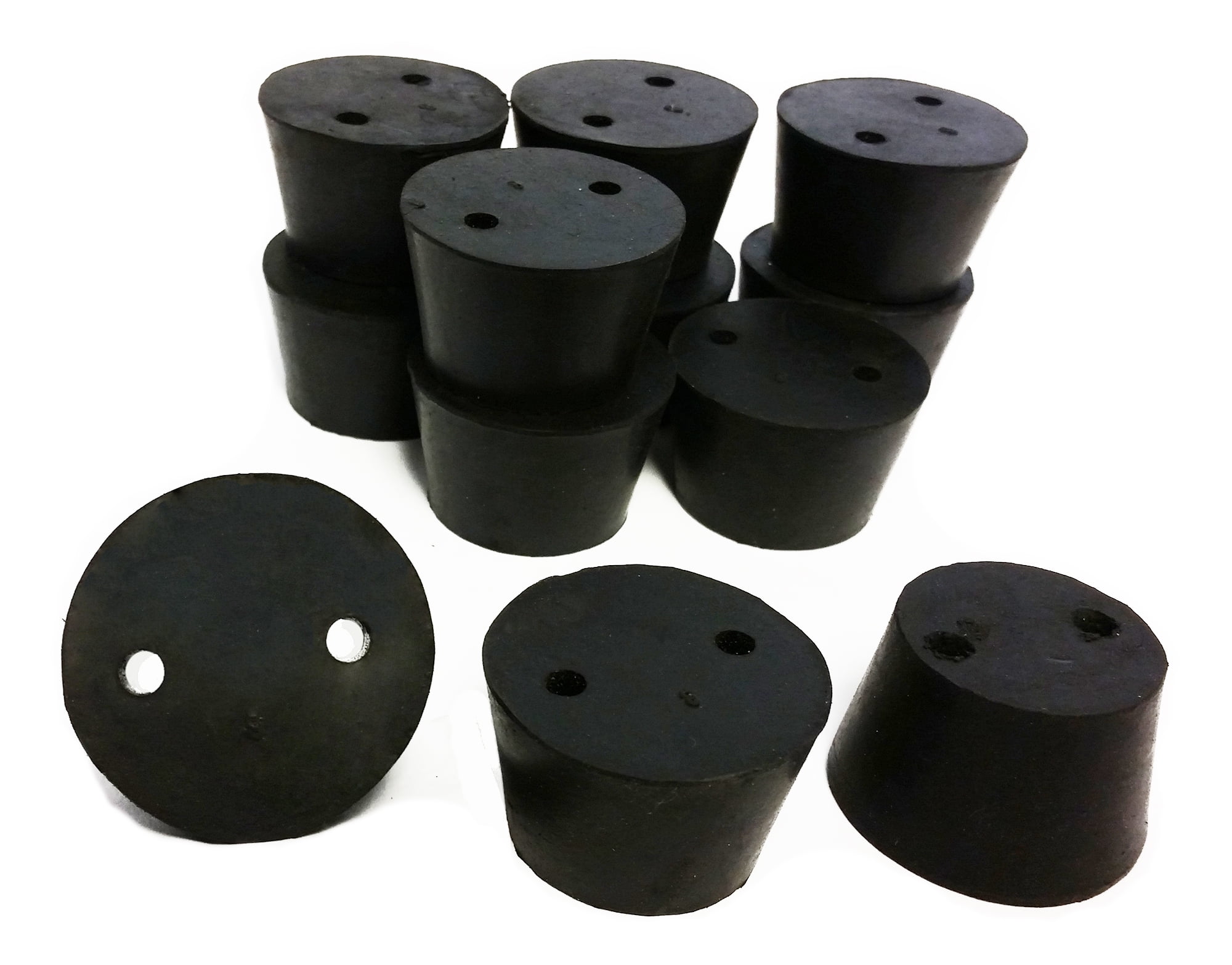 Stoppers, Rubber, Size 8, 2-Hole. Pack of 1-Pound. - Walmart.com