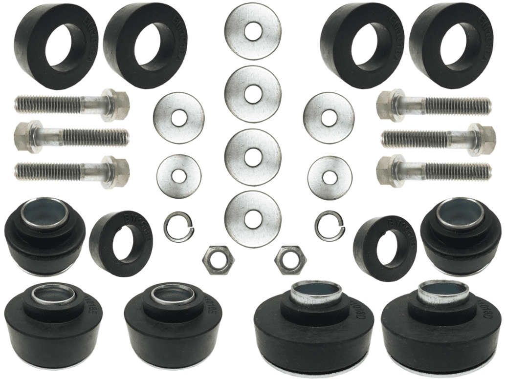 Rubber Subframe Body Mount & Hardware Kit 1967-1972 Firebird/Trans AM ...