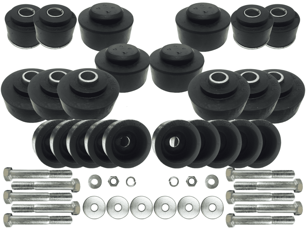 Rubber Subframe Body Mount & Hardware Kit 1968-1972 GTO 442 Chevelle ...