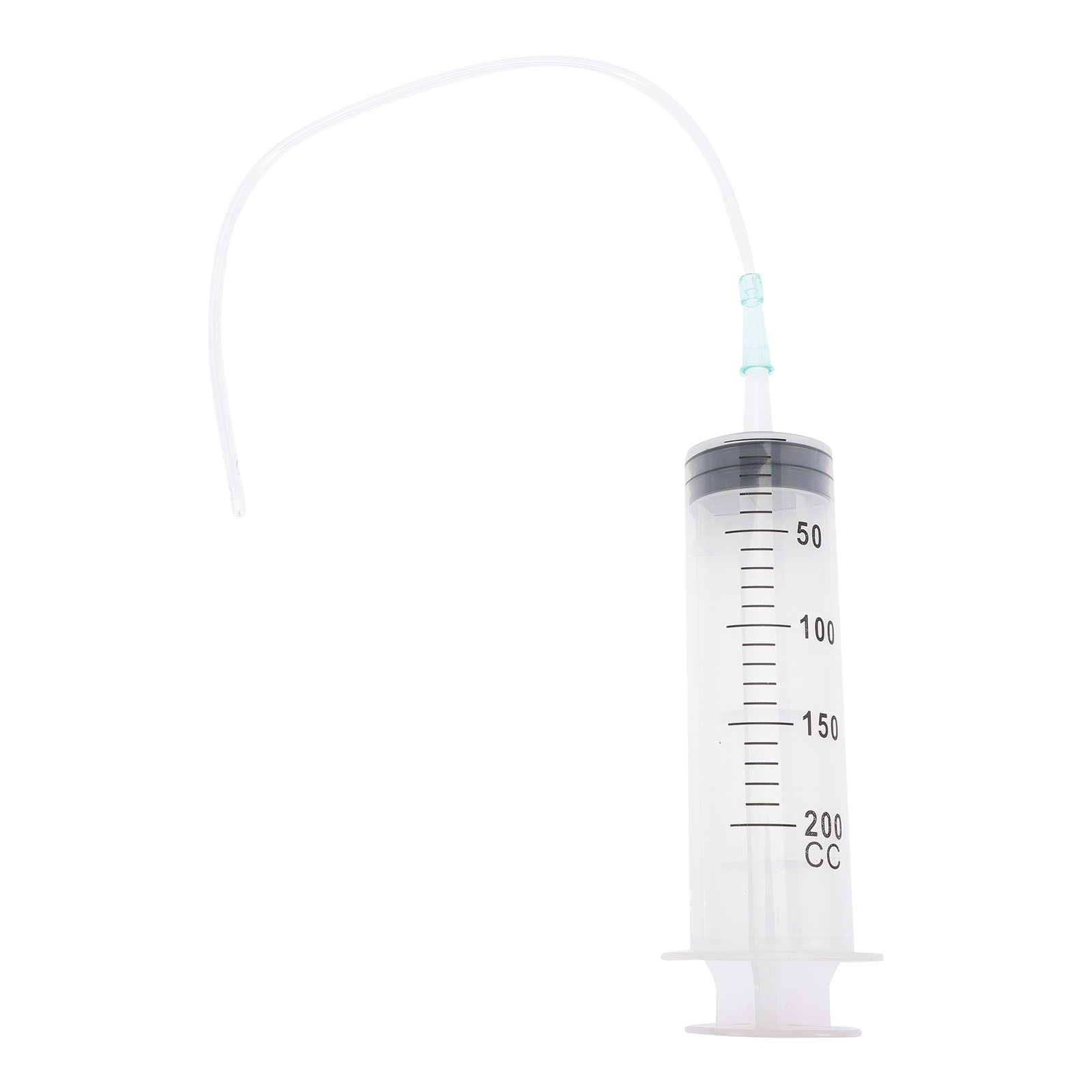 Rubber Syringe Clear Measuring Syringe Liquids Feeder with Tubing(200cc ...
