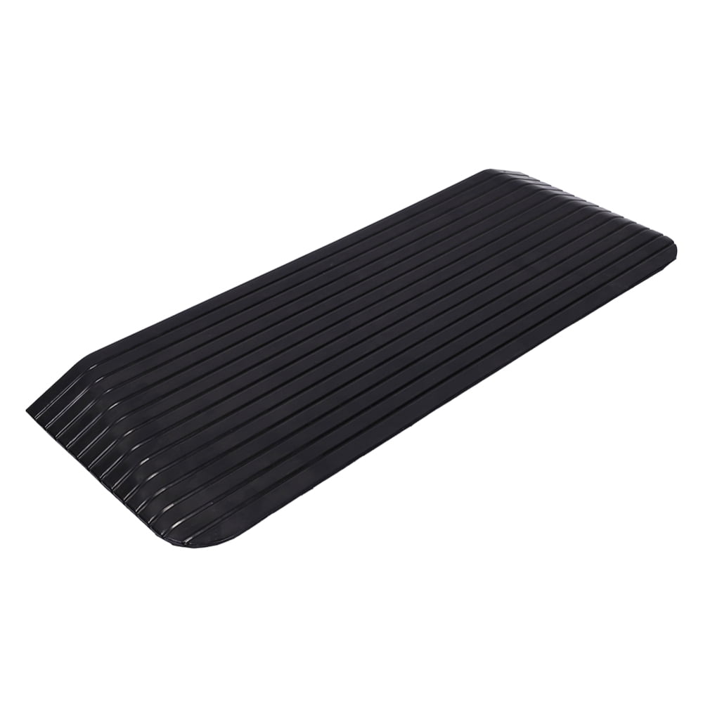 Rubber Threshold Ramp, 2200lbs Load Capacity Striped Non-Slip Slope ...