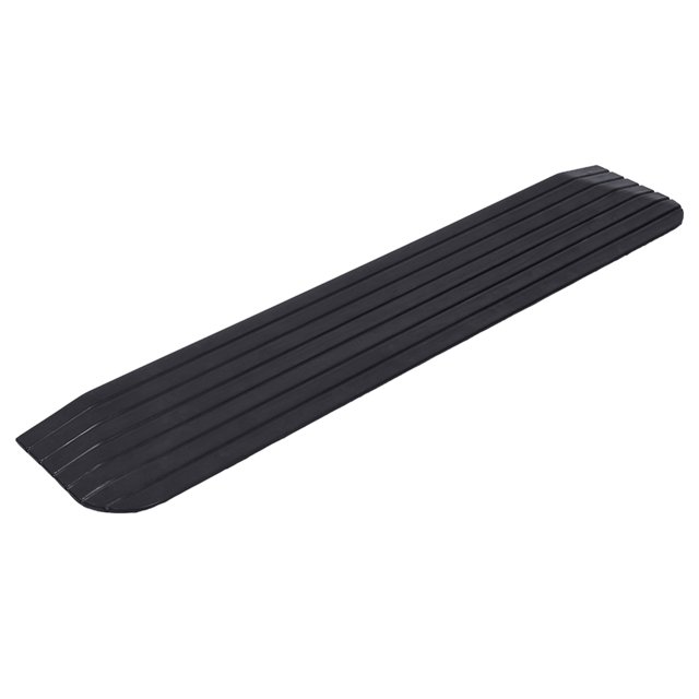 Rubber Threshold Ramp, 2200lbs Load Capacity Striped Non-Slip Slope ...