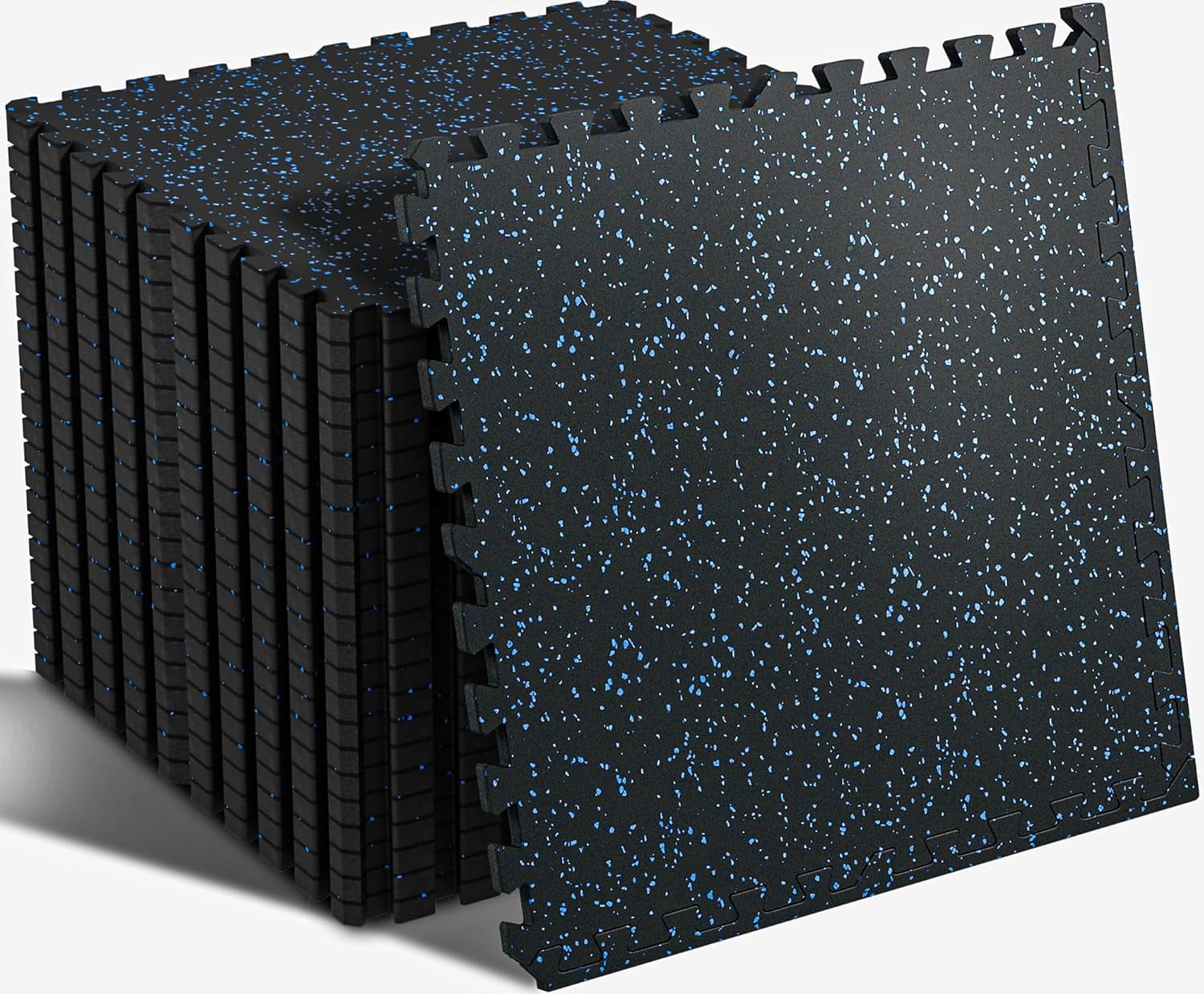 Rubber Top Exercise Equipment Mats, High Density EVA Foam Mats with ...