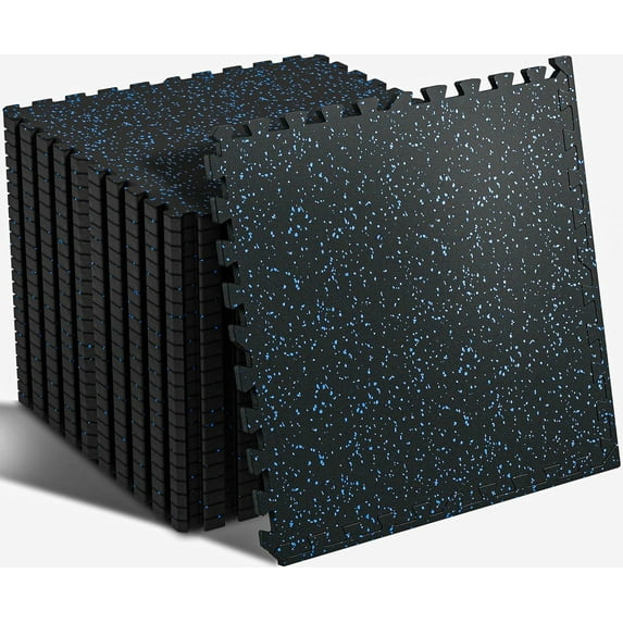 Rubber Top Exercise Equipment Mats, High Density EVA Foam Mats with ...