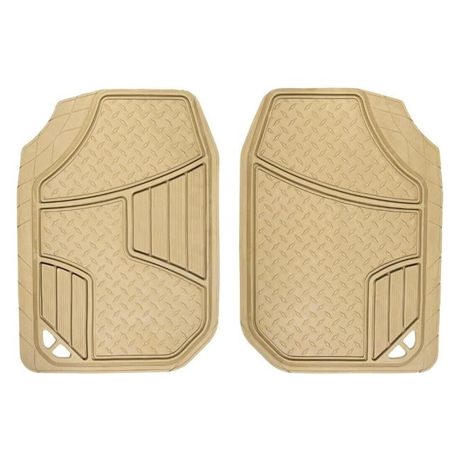 Rubber Truck Diamond Plate Mats, Tan - 2 Piece - Walmart.com