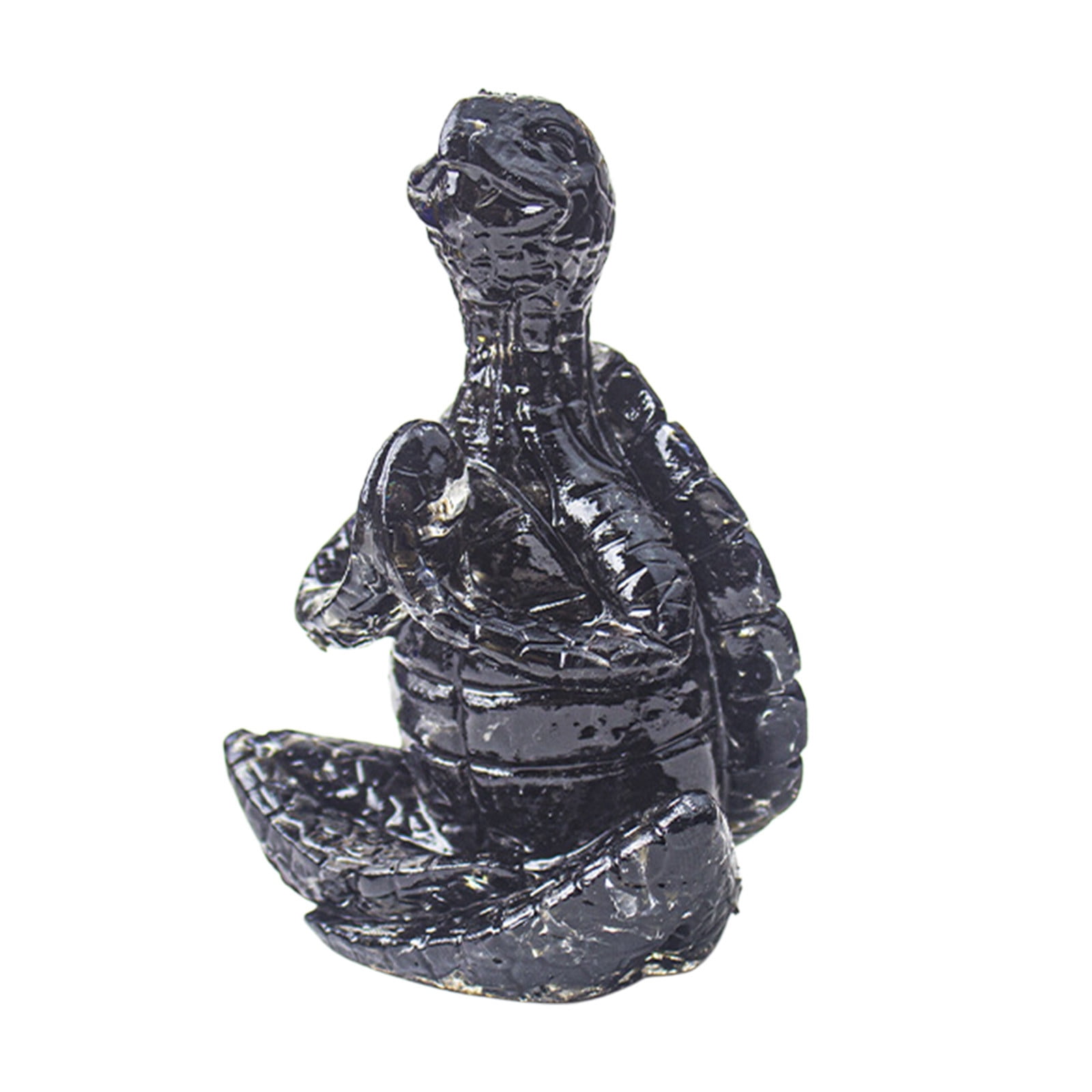 Rubber Turtle Ornament 3.35x2.24in | Waterproof Garden/Fish Tank Decor ...