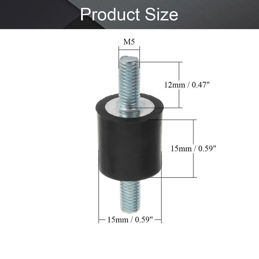 Rubber Vibration Isolator Mount Male Anti M3 M5 M6 Car Bobbin Isolator ...