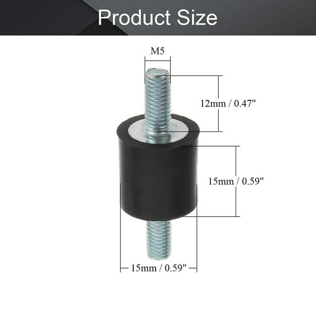 Rubber Vibration Isolator Mount Male Anti M3 M5 M6 Car Bobbin Isolator ...