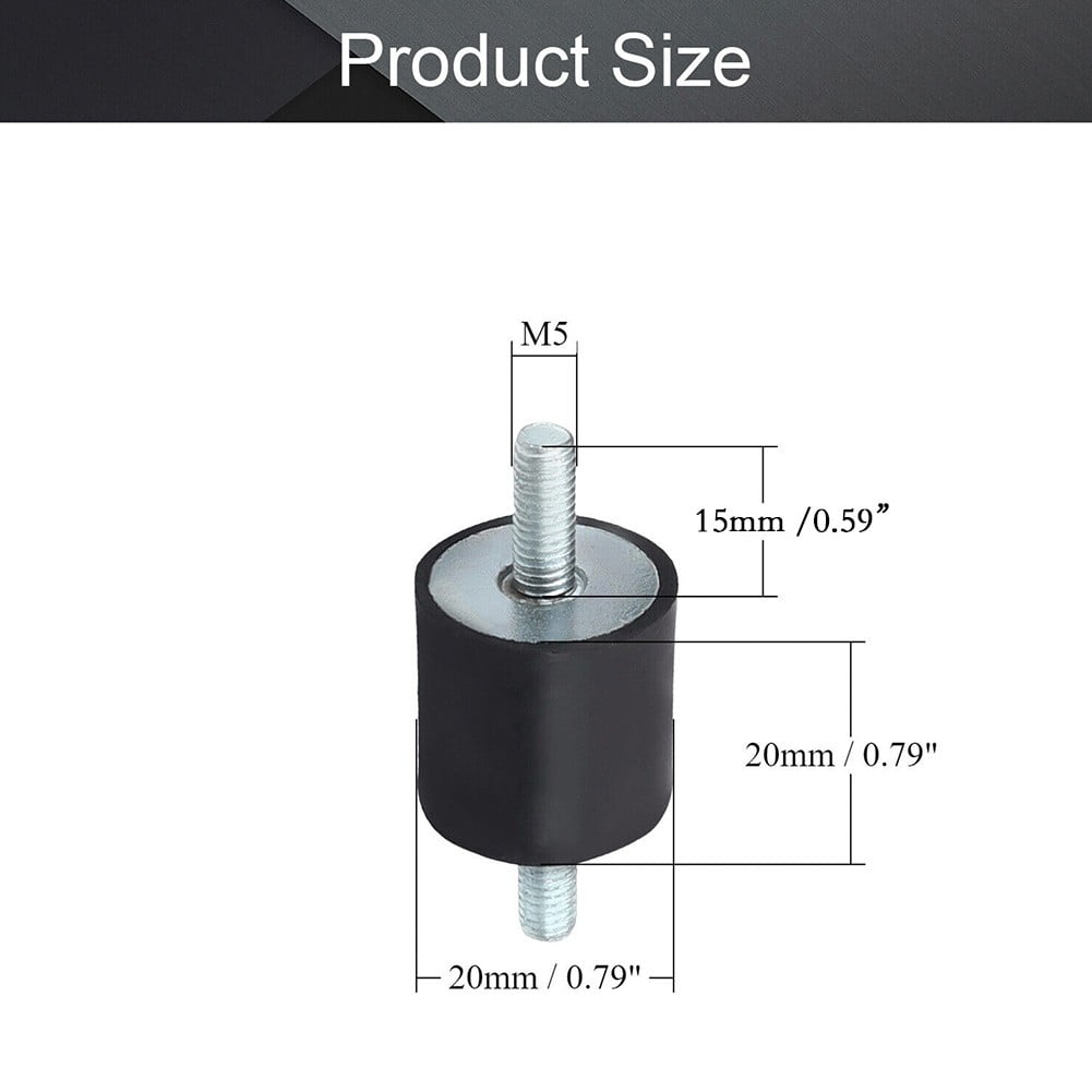 Rubber Vibration Isolator Mount With Studs Male Anti M3 M5 M6 Car ...