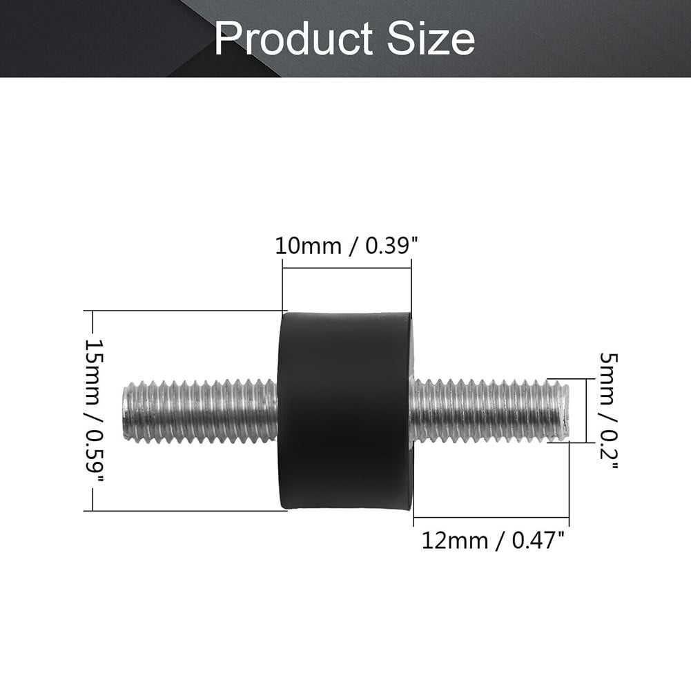 Rubber Vibration Isolator Mount With Studs Male Anti M3 M5 M6 Car ...