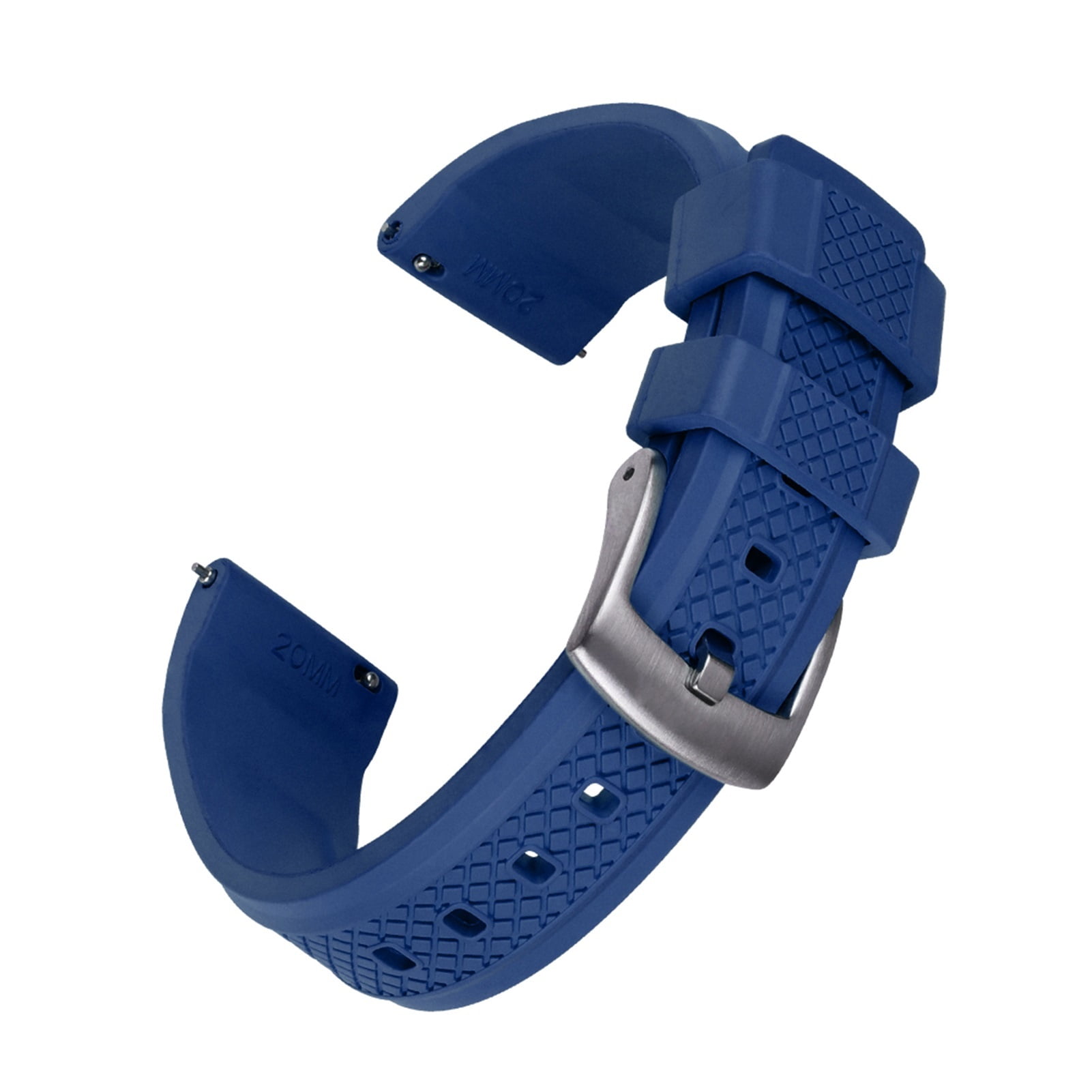 Rubber Watch Band Diving Quick Release Slide Keeper Fluorine Rubber ...