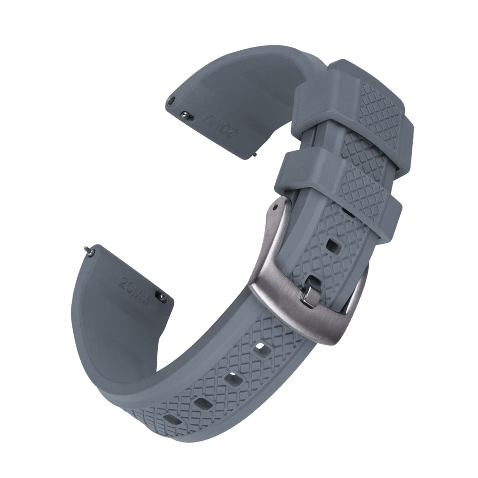 Rubber Watch Band Diving Quick Release Slide Keeper Fluorine Rubber ...