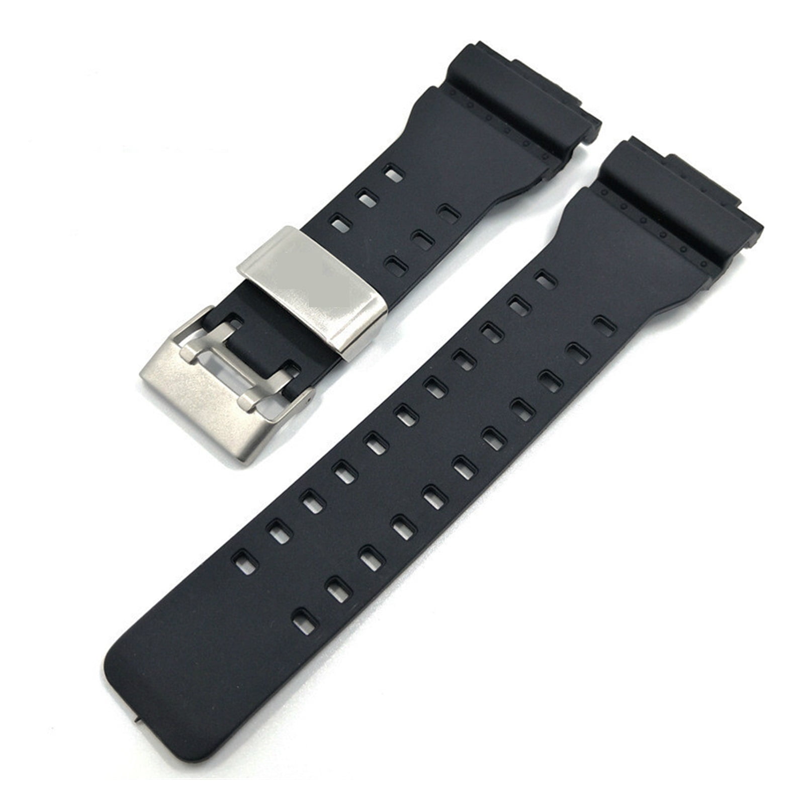 Rubber Watchbands Fit For Casio Fit For G-Shock GA100/110/120 Men Black ...
