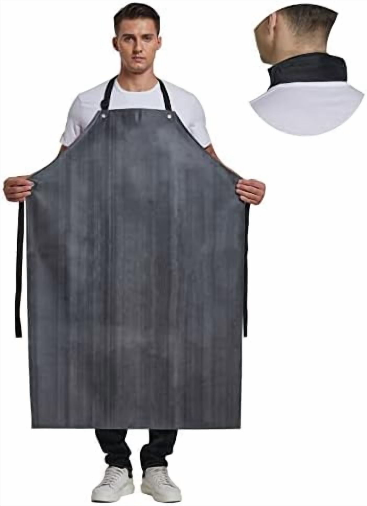 Rubber Waterproof Apron Butcher Heavy Duty -Oil Chemical Resistant ...