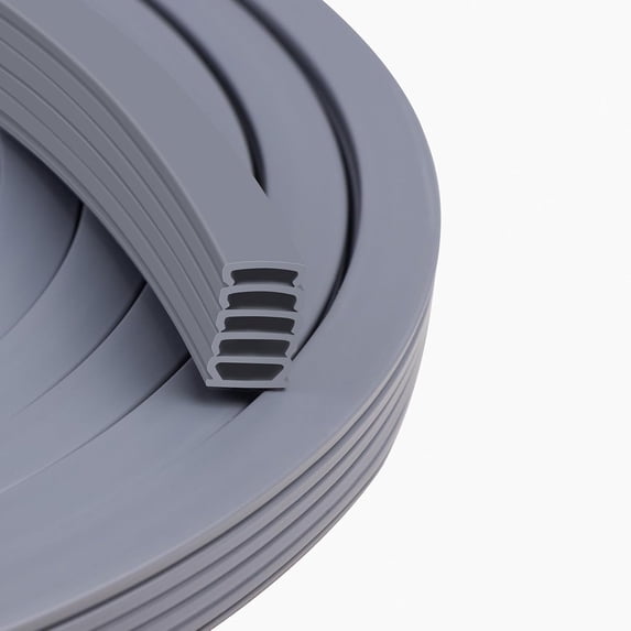 Rubber Weather Stripping Door Seal Strip, Self-Adhesive Backing D-Shape ...