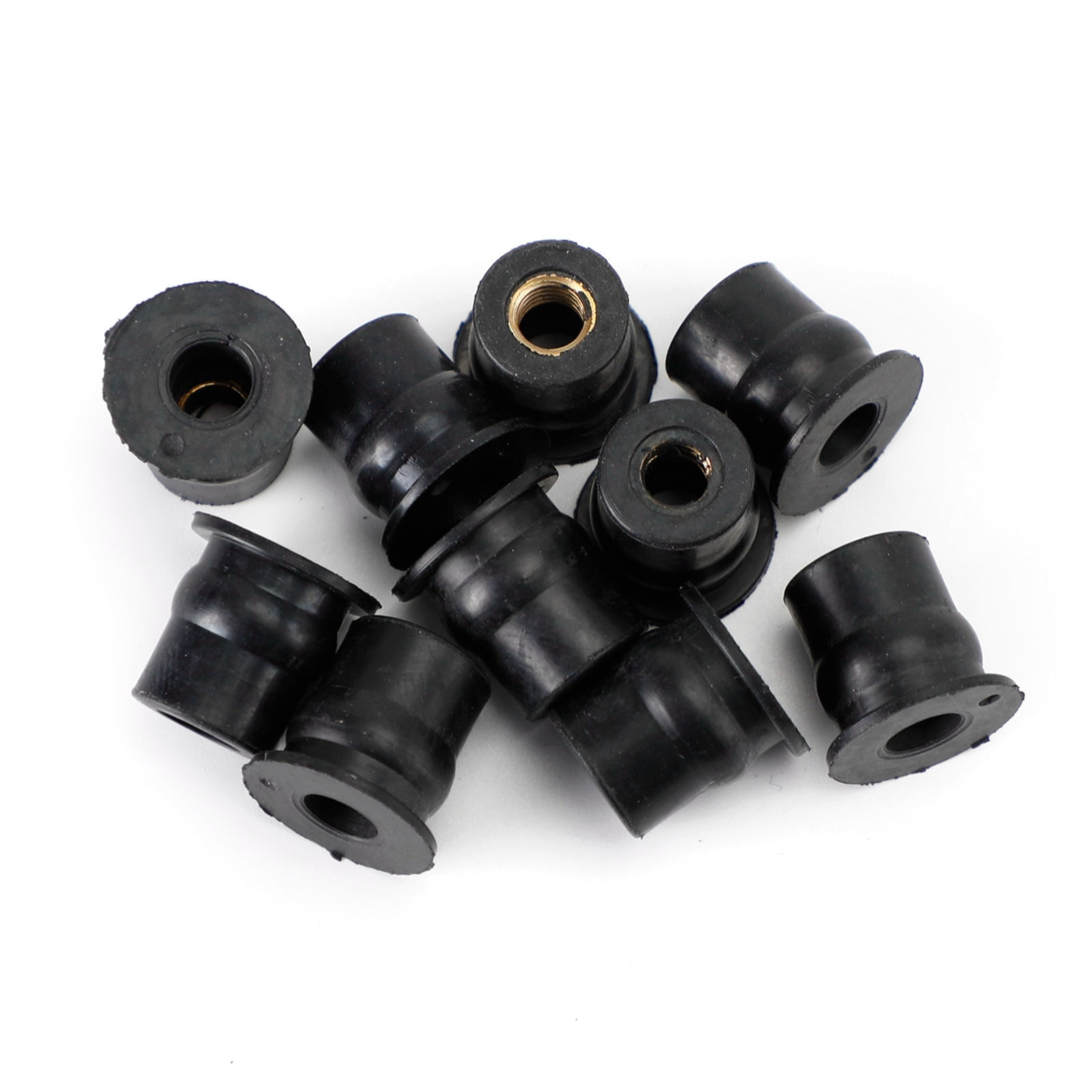 Rubber Well Nut M6 10 Qty For Windscreen & Fairing 13mm Hole - Walmart.com